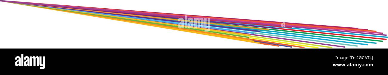 Colorful radiating, radial burst, comic action effect lines, stripes ...