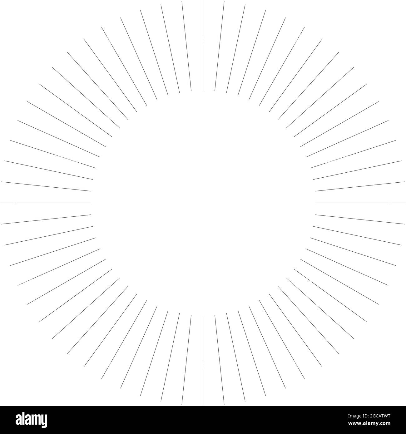 Radial, radiating, burst circular lines, stripes element. Starburst, sunburst. Gleam, glitter ...