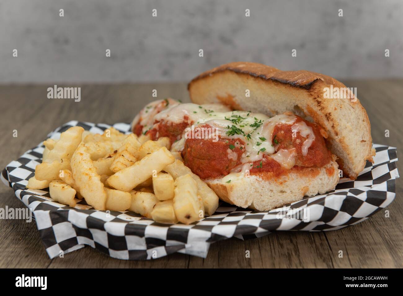 Meatball Sub With Fries