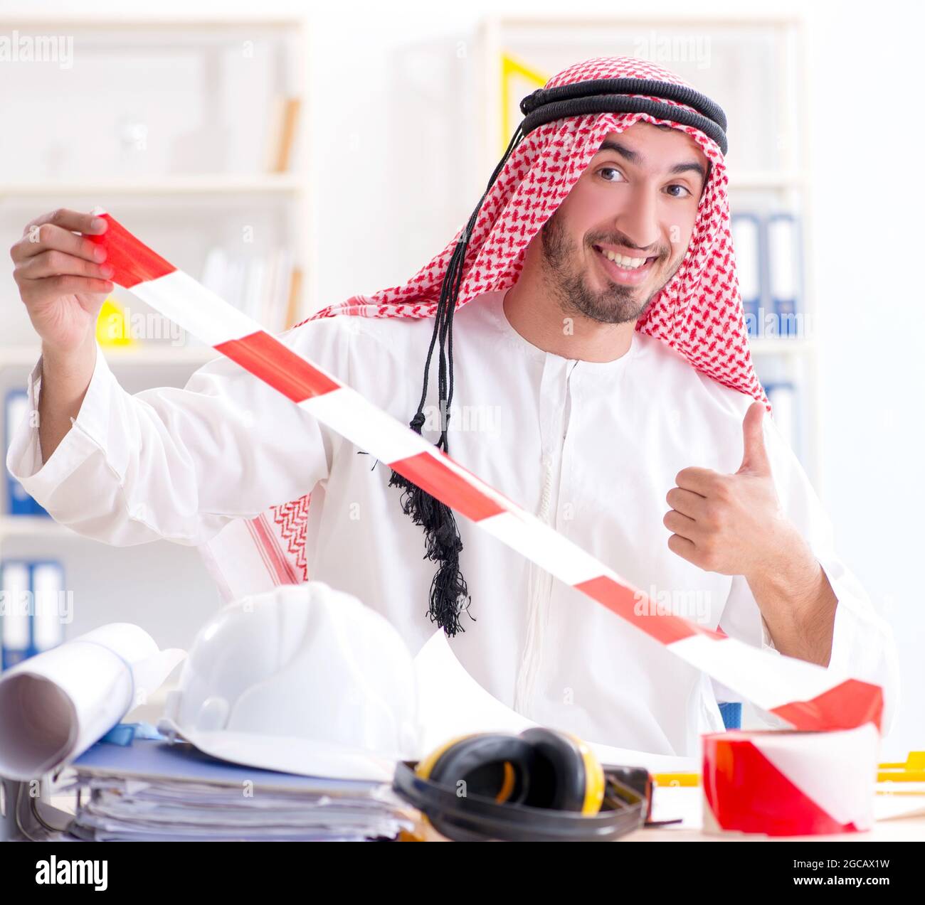 The arab engineer working on new project Stock Photo - Alamy
