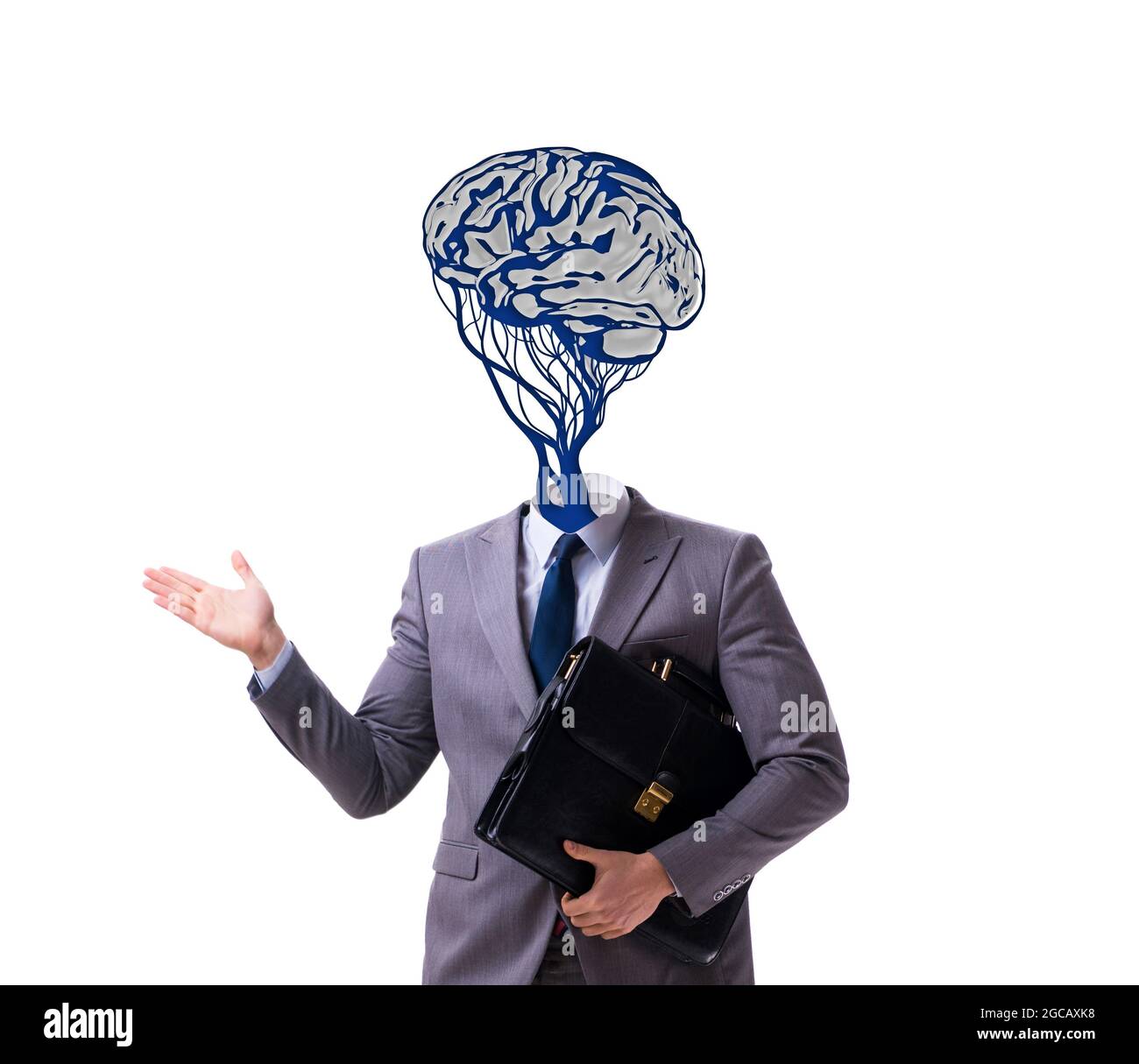 The man in artificial intelligence concept Stock Photo - Alamy