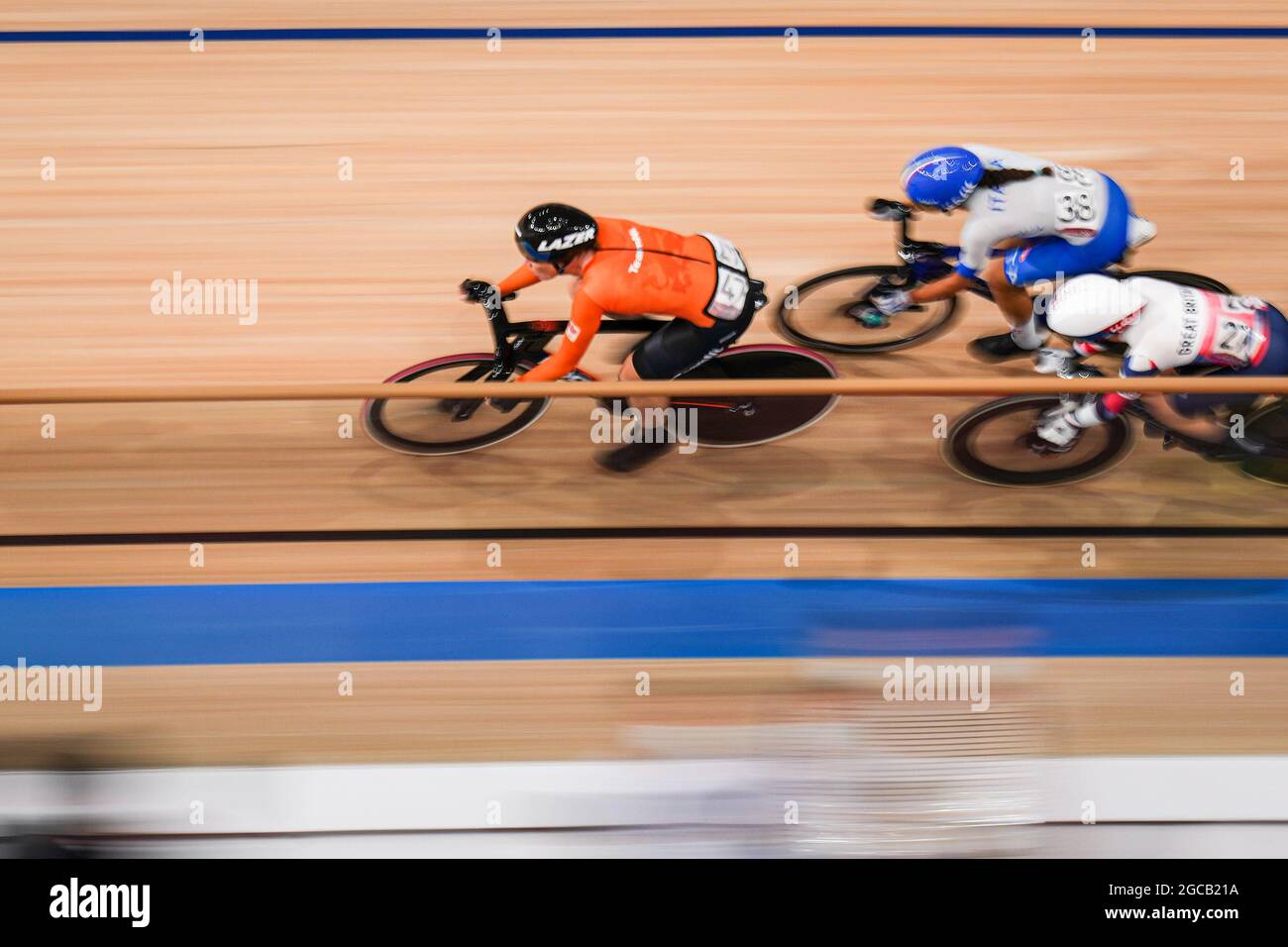 TOKYO, JAPAN - AUGUST 8: Kirsten Wild of the Netherlands competing on ...