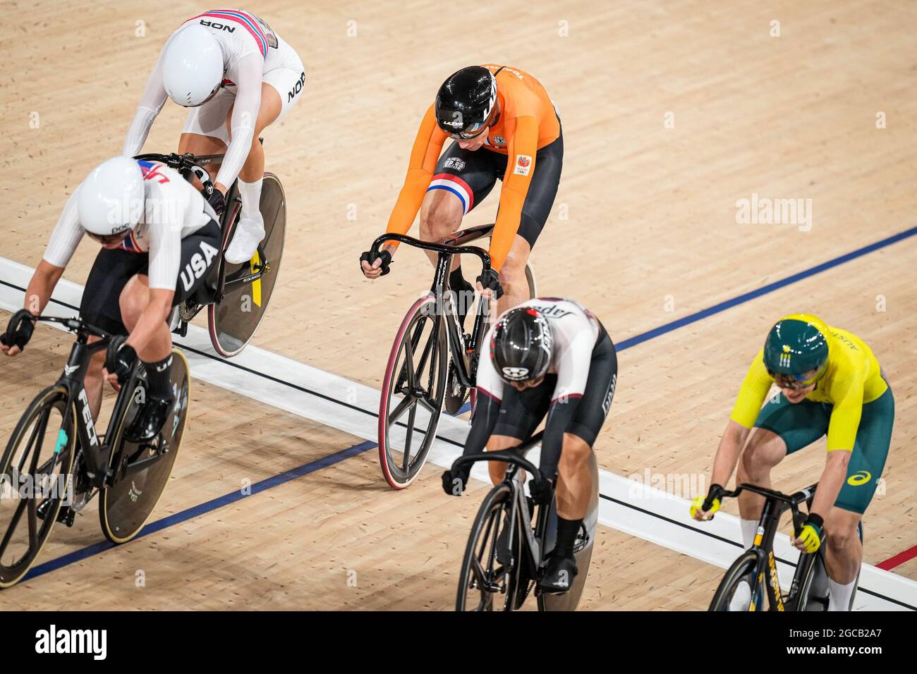 TOKYO, JAPAN - AUGUST 8: Kirsten Wild of the Netherlands competing on ...