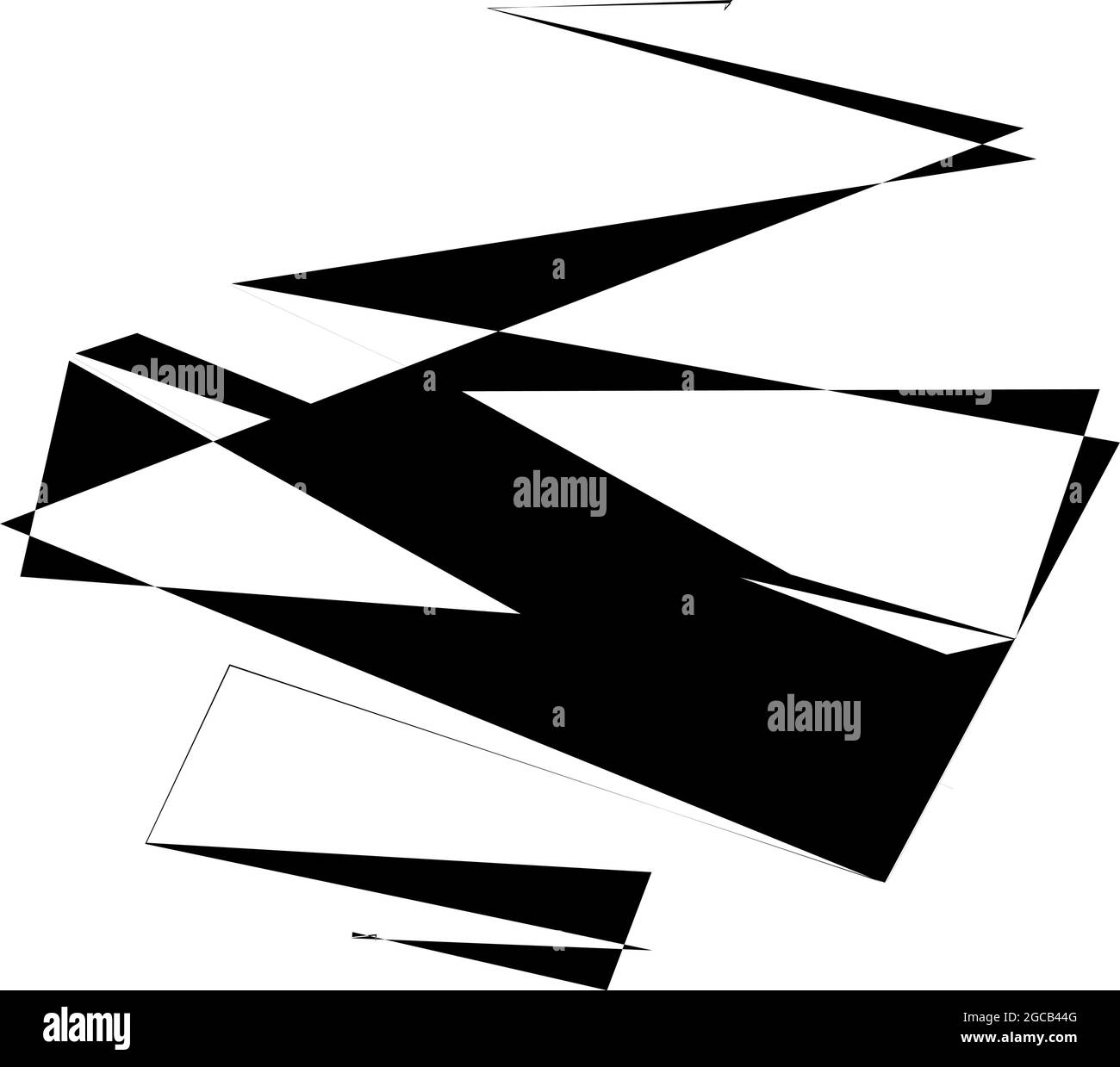 Random geometric abstract art element. Shattered texture – stock vector ...
