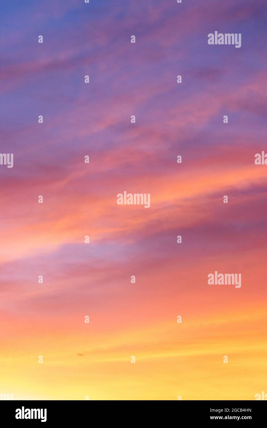 Beautiful color light sky with cloud background from sunset Stock Photo ...