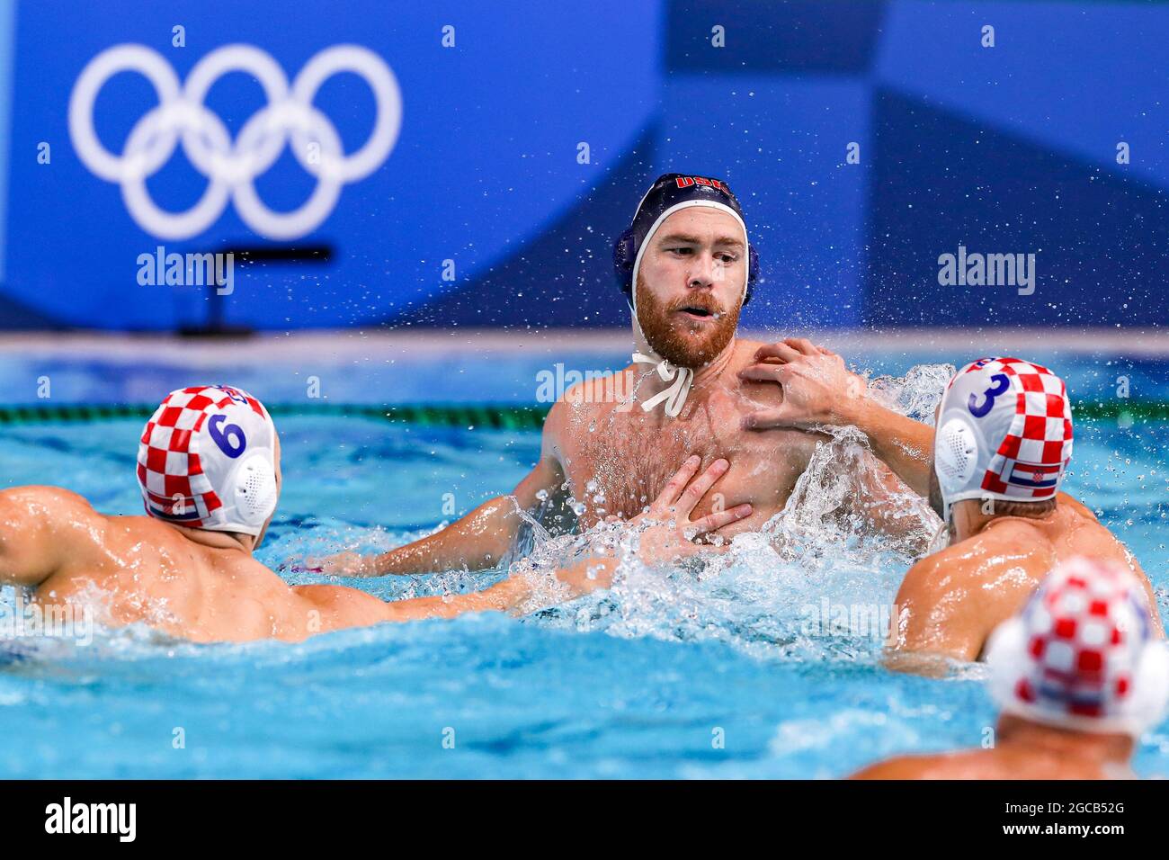 TOKYO, JAPAN - AUGUST 8: Luka Bukic of Croatia, Alex Bowen of United ...