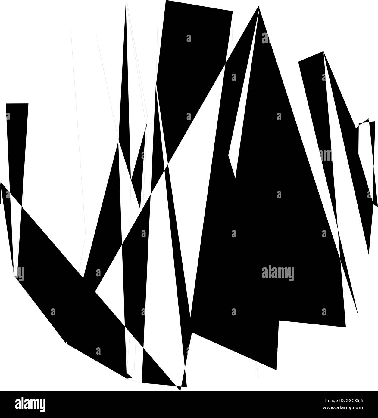 Random geometric abstract art element. Shattered texture – stock vector ...