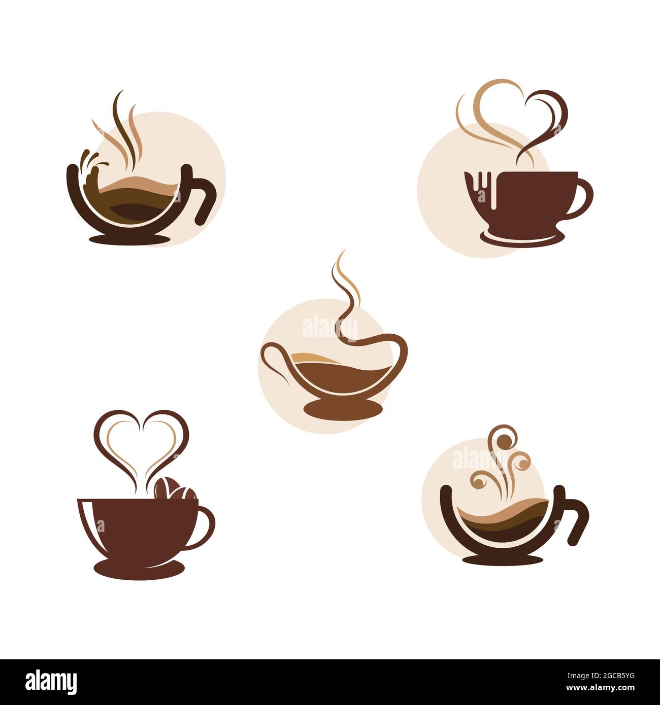 Coffee drink cup Logo Template vector icon design Stock Vector Image ...