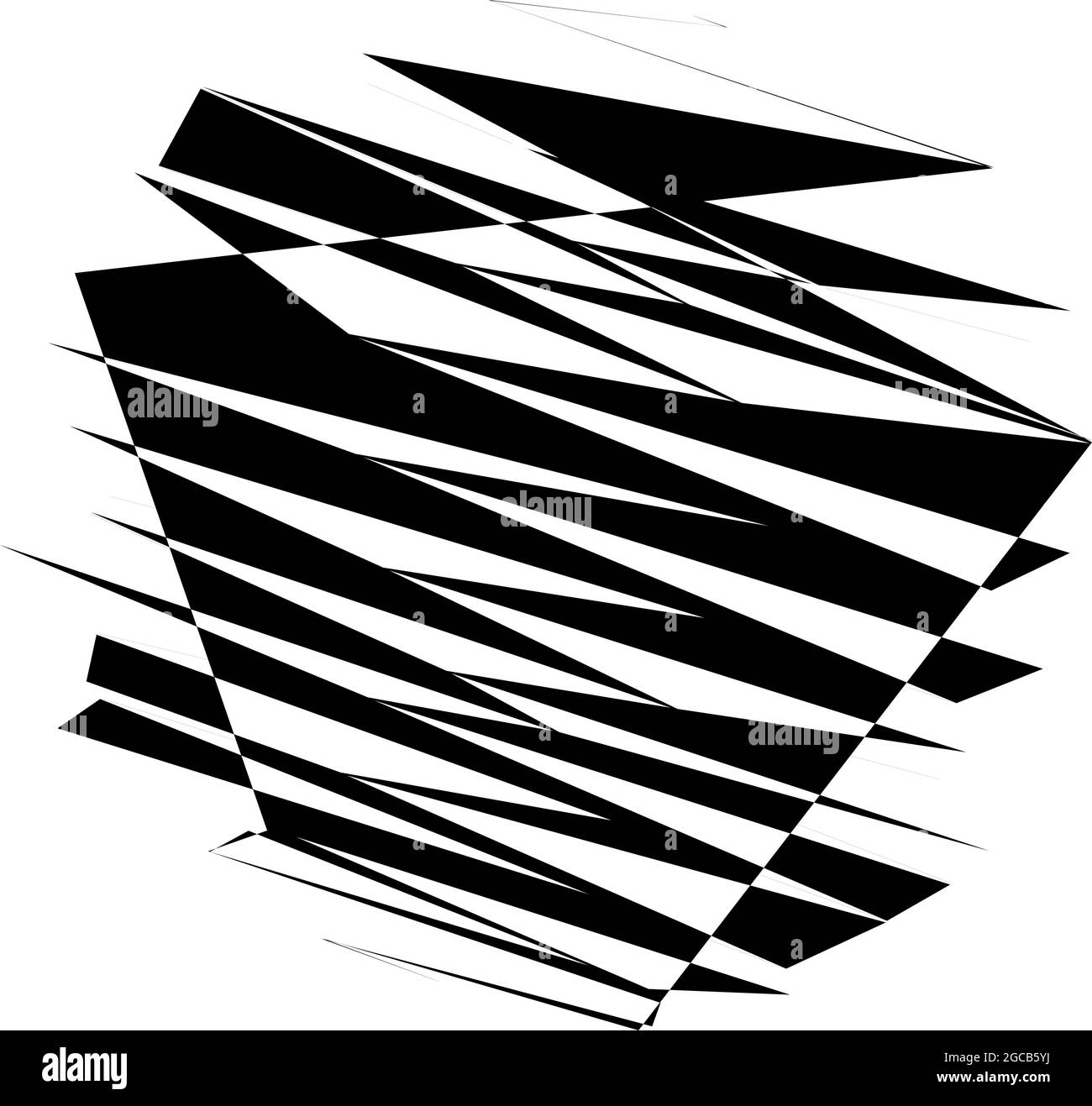 Random geometric abstract art element. Shattered texture – stock vector ...