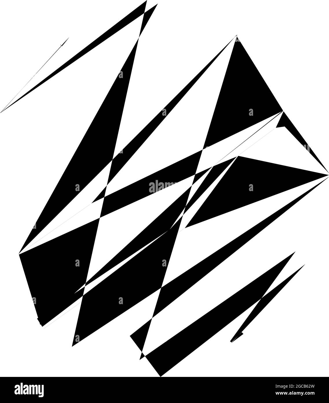 Random geometric abstract art element. Shattered texture – stock vector ...