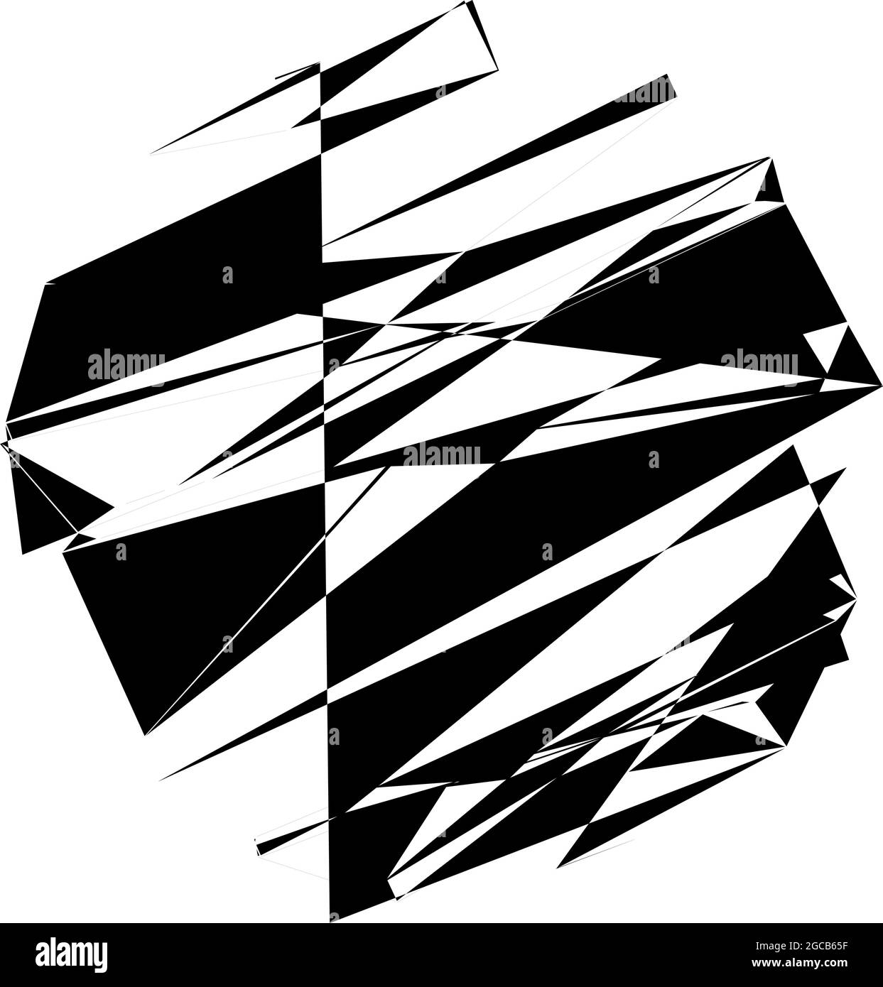 Random geometric abstract art element. Shattered texture – stock vector ...