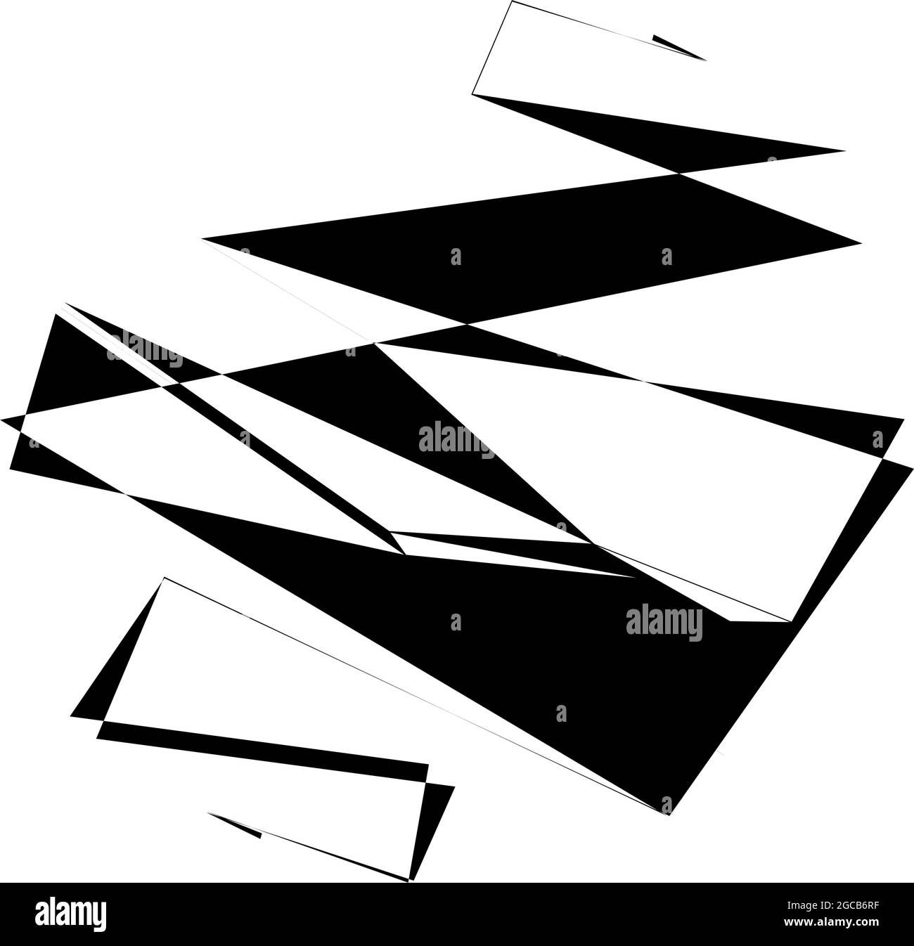 Random geometric abstract art element. Shattered texture – stock vector ...