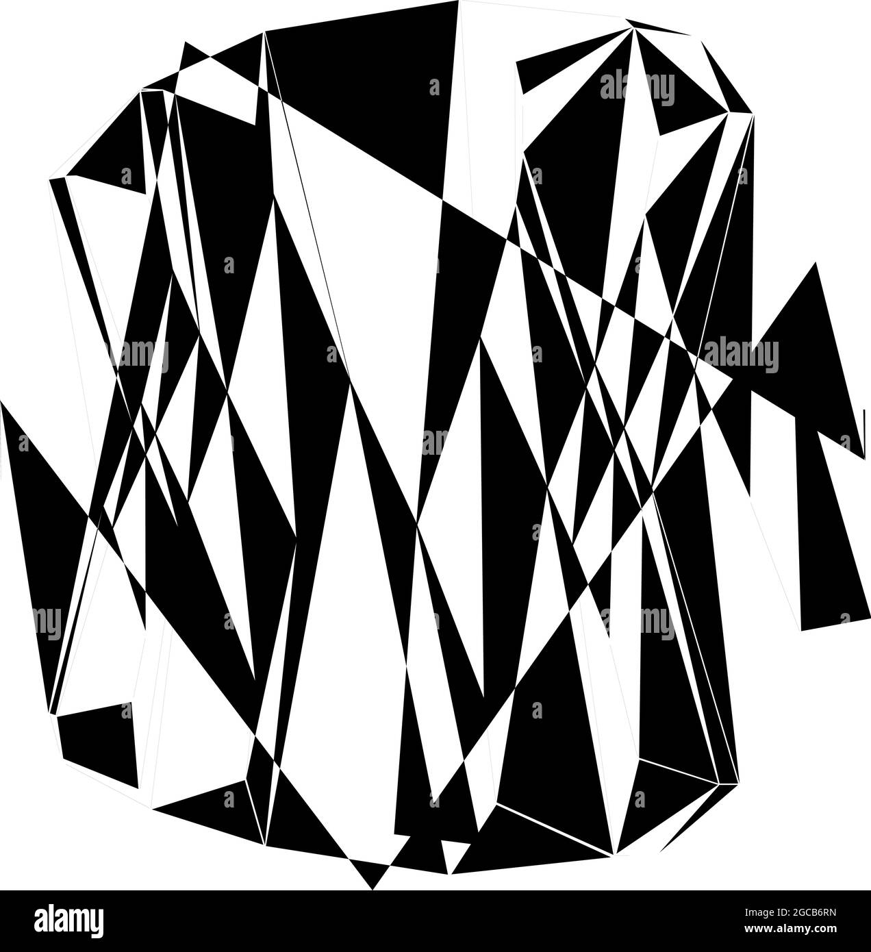 Random geometric abstract art element. Shattered texture – stock vector ...