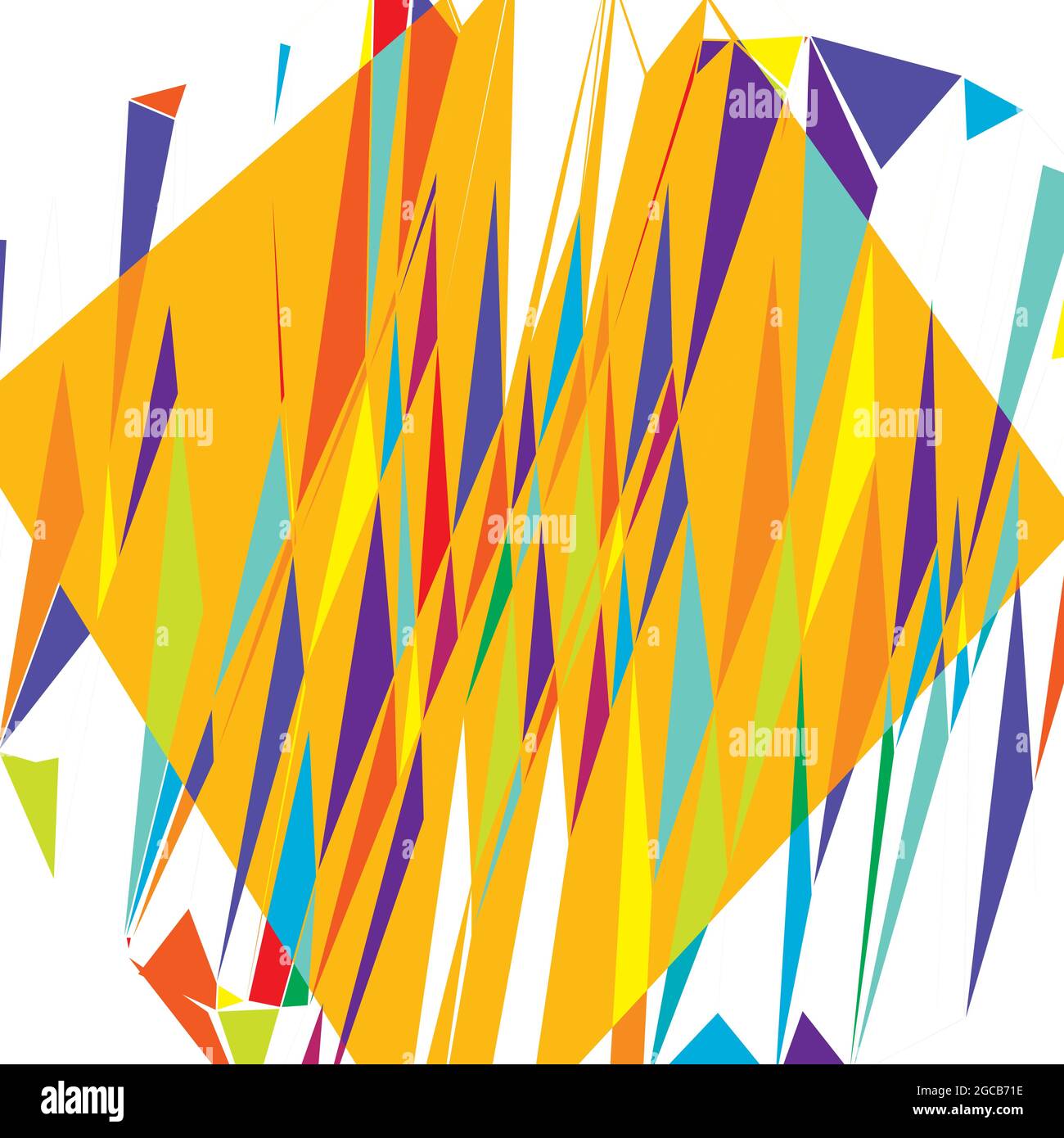 Random geometric abstract art element. Shattered texture – stock vector ...