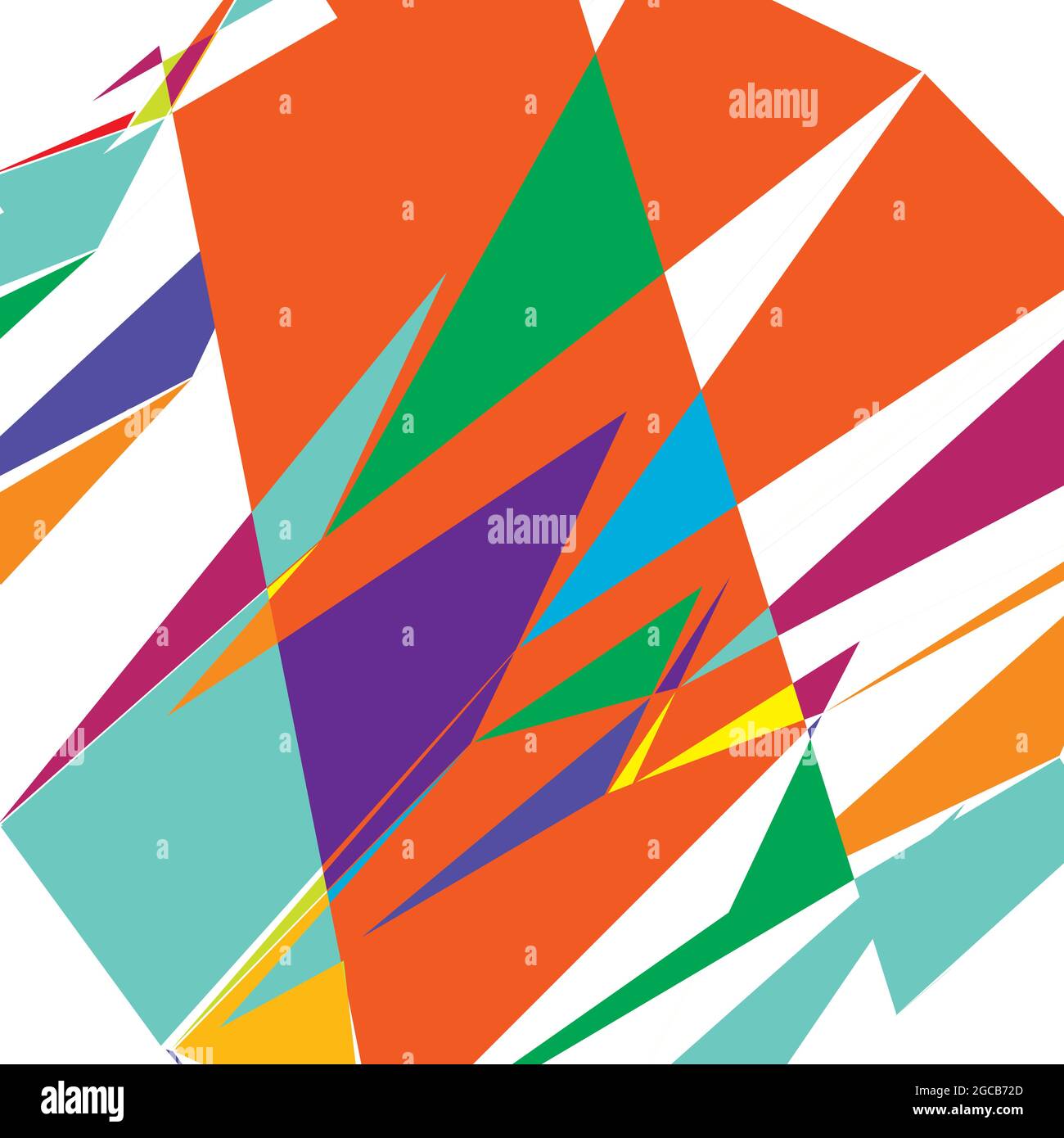 Random geometric abstract art element. Shattered texture – stock vector ...