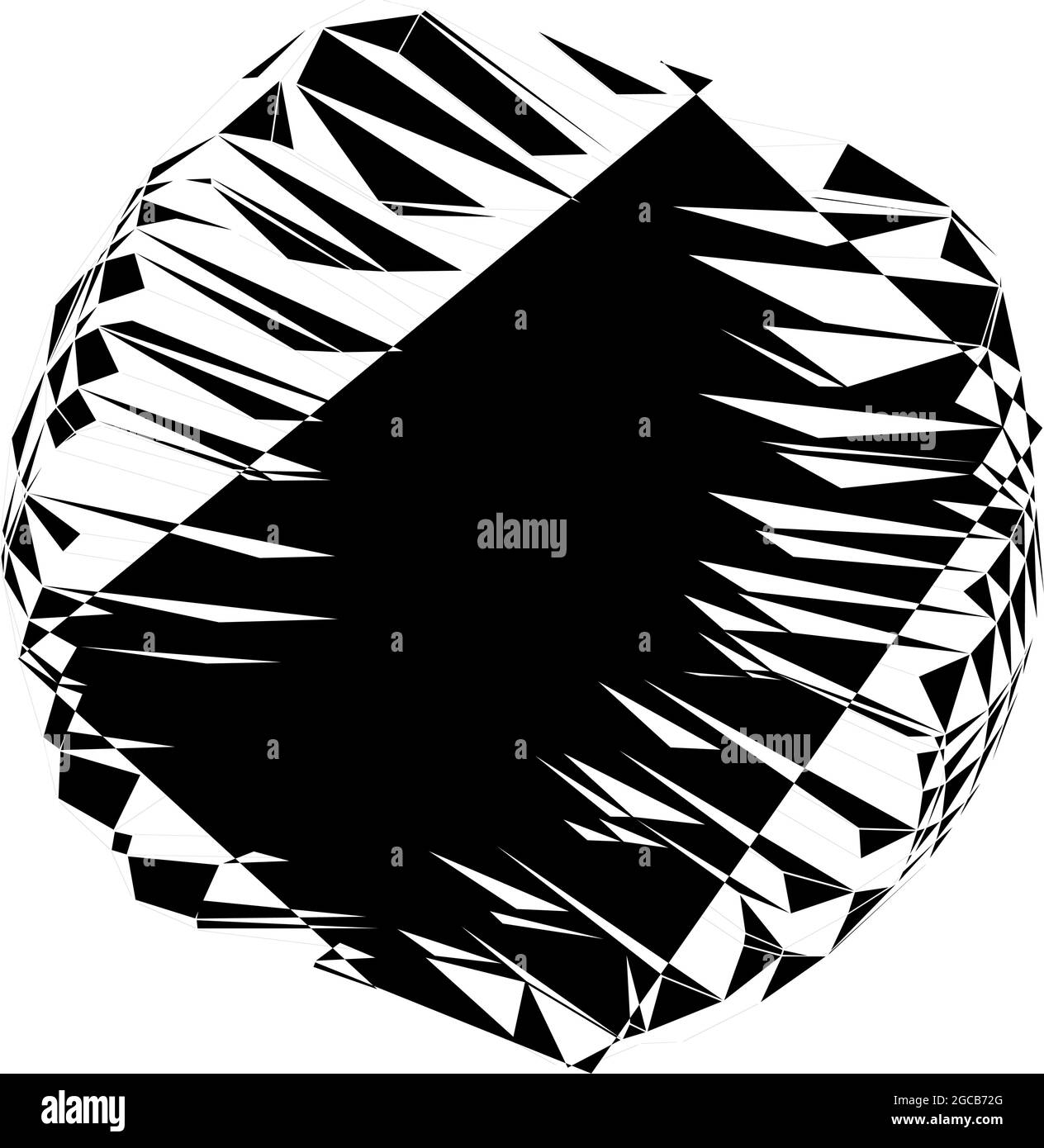 Random geometric abstract art element. Shattered texture – stock vector ...