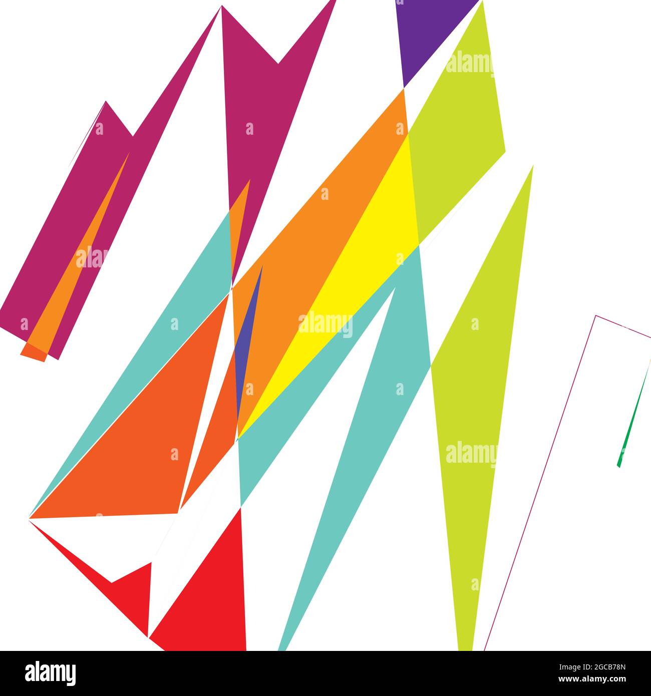 Random geometric abstract art element. Shattered texture – stock vector ...