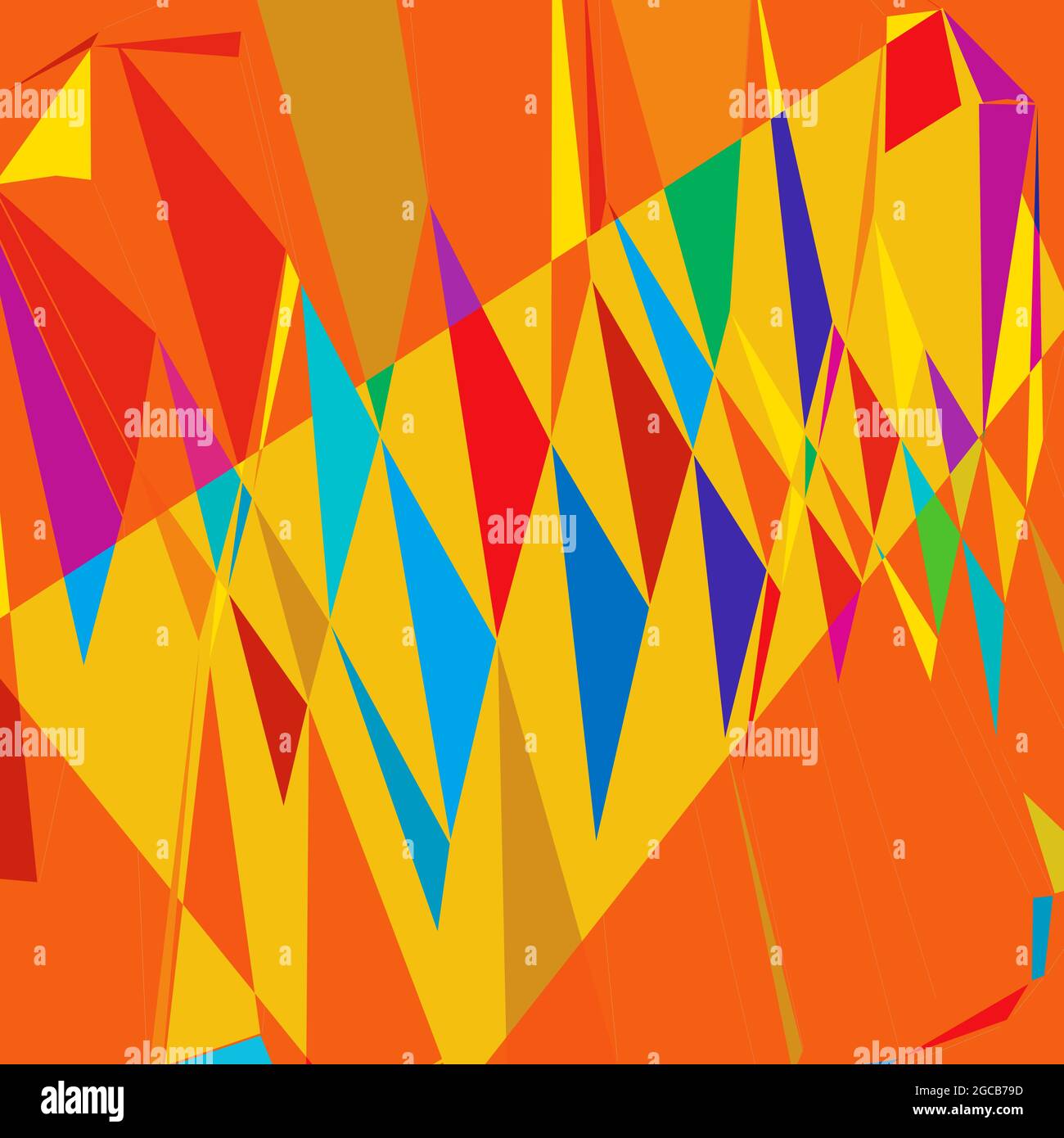 Random geometric abstract art element. Shattered texture – stock vector ...