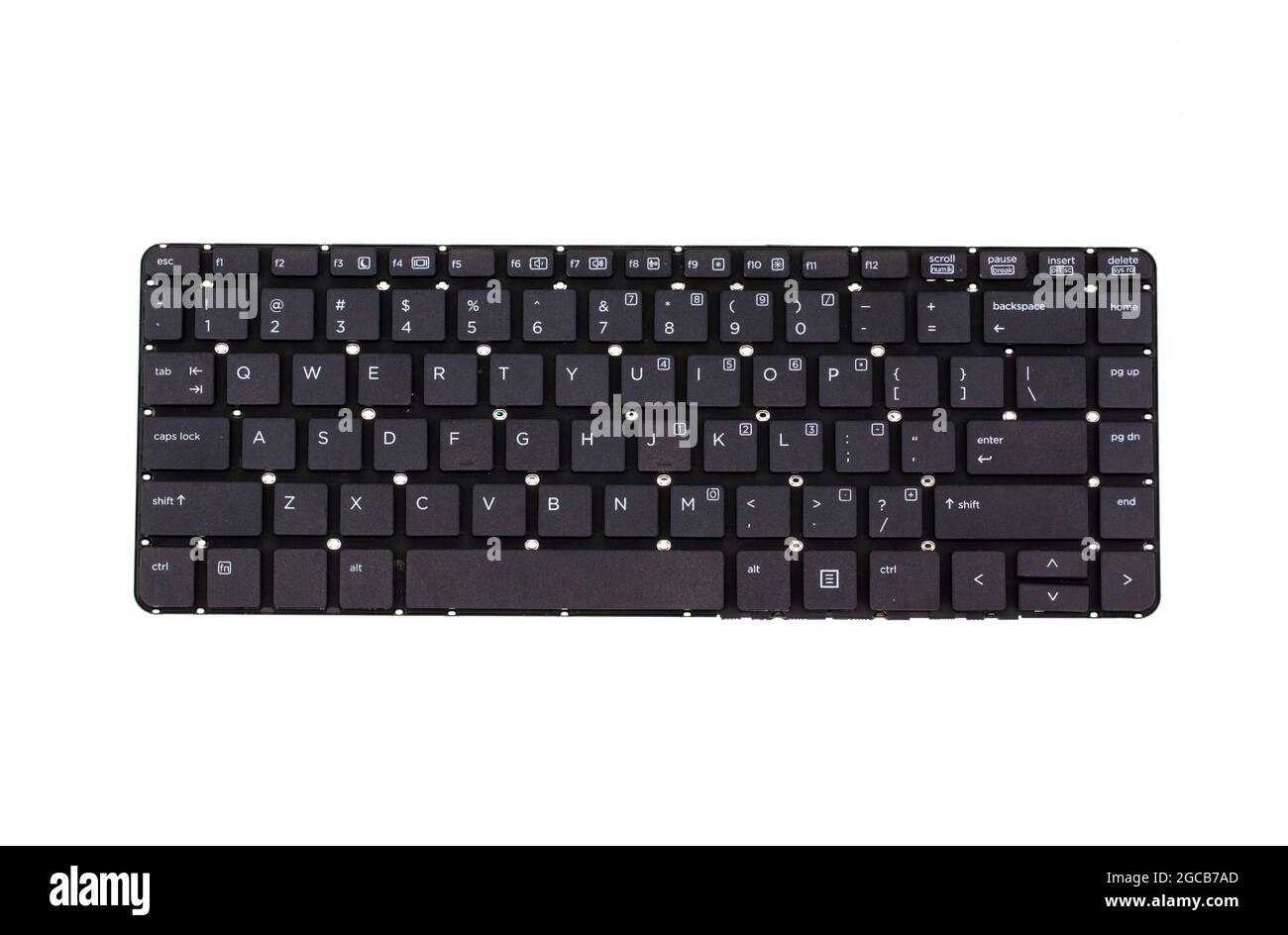 Image of black Computer keyboard isolated on white background Stock ...