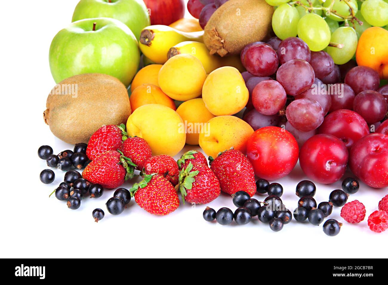 Fresh fruits and berries close up Stock Photo - Alamy