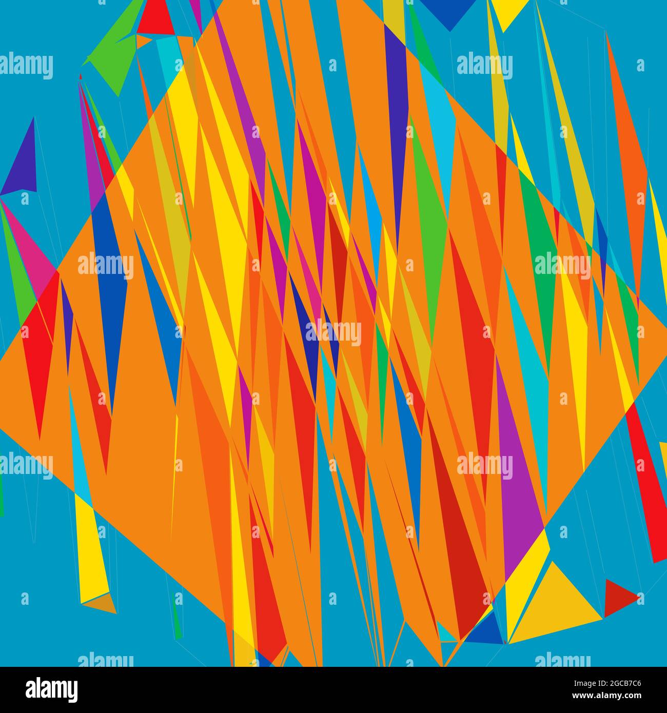Random geometric abstract art element. Shattered texture – stock vector ...