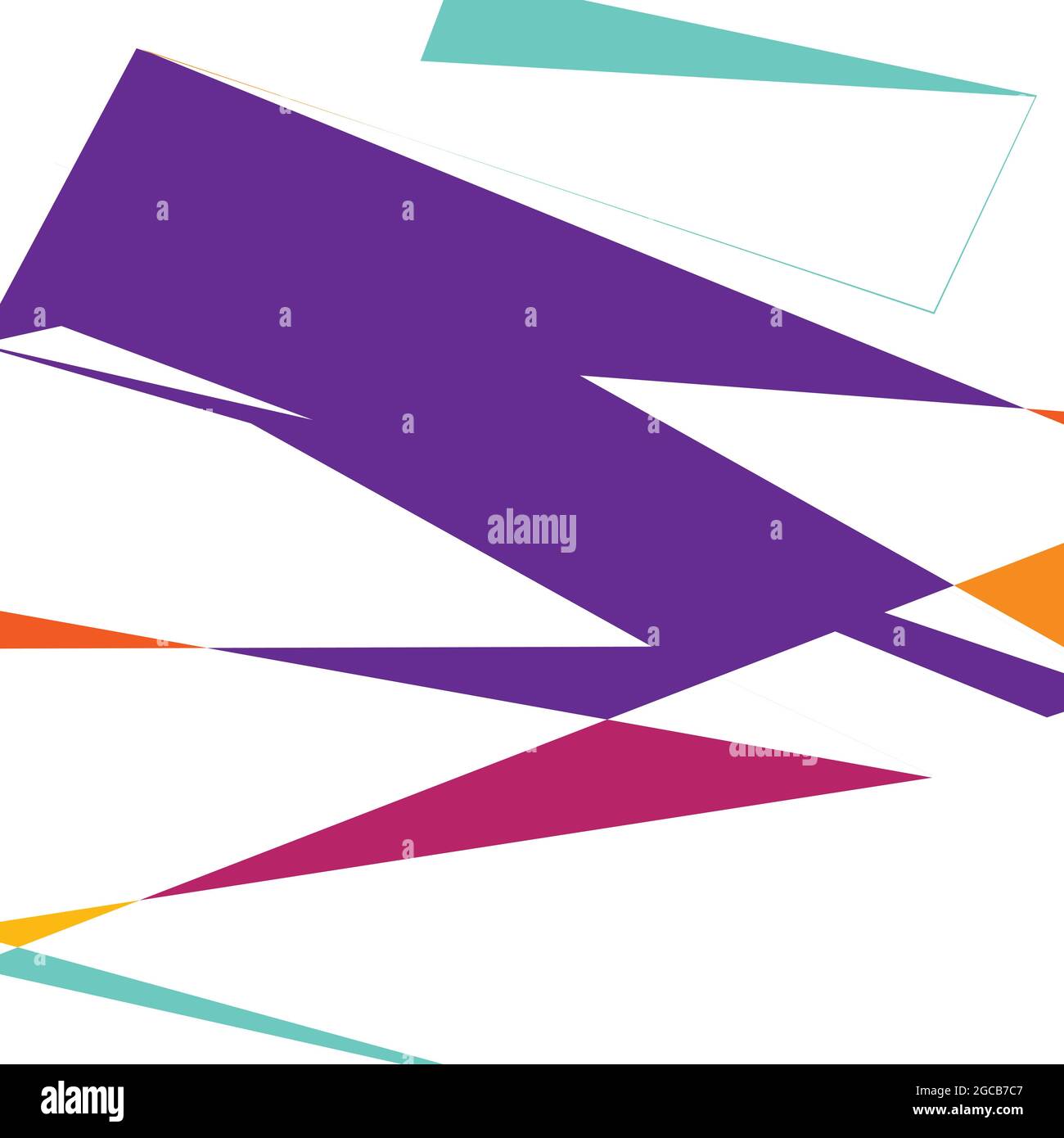 Random geometric abstract art element. Shattered texture – stock vector ...