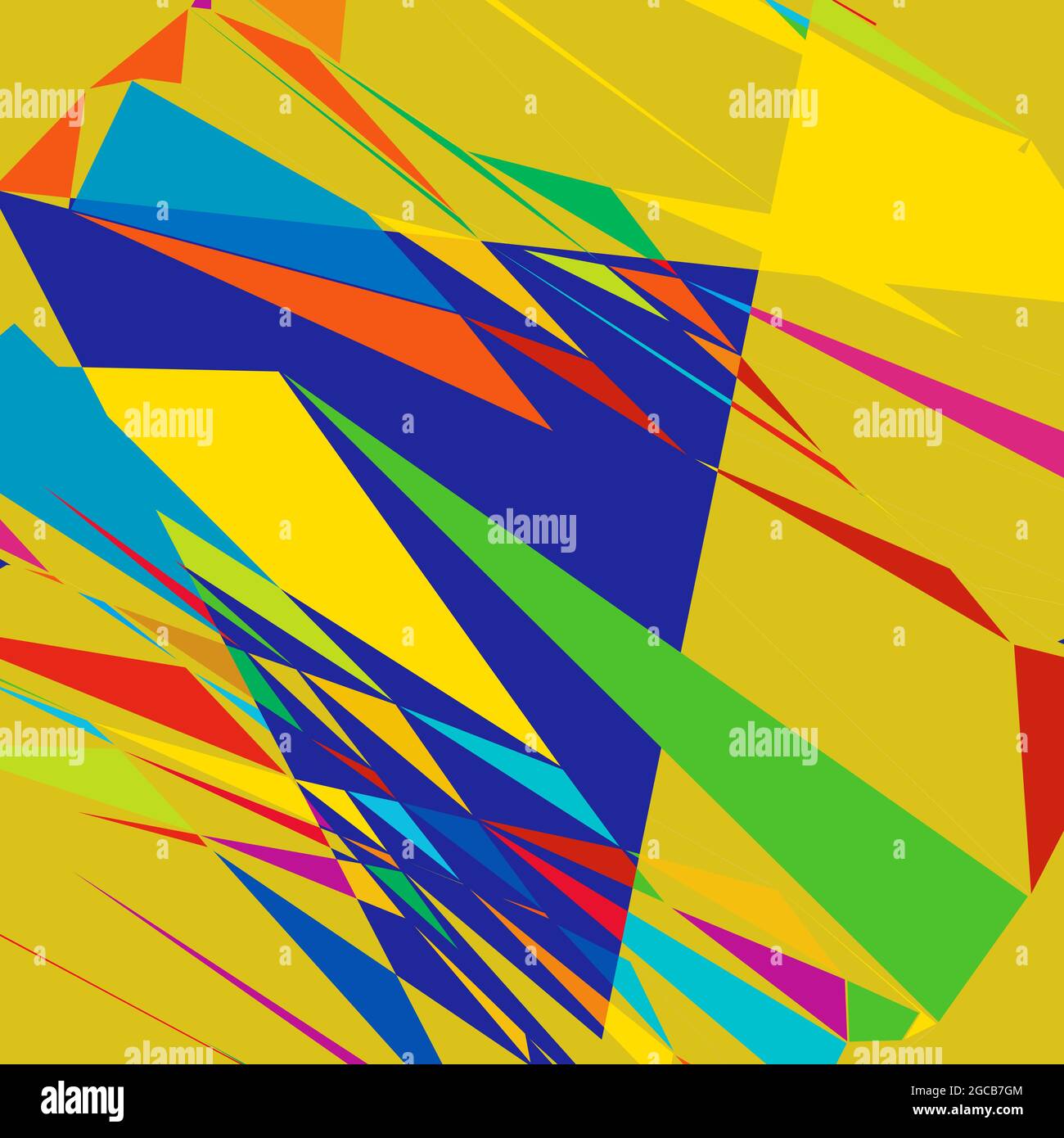 Random geometric abstract art element. Shattered texture – stock vector ...