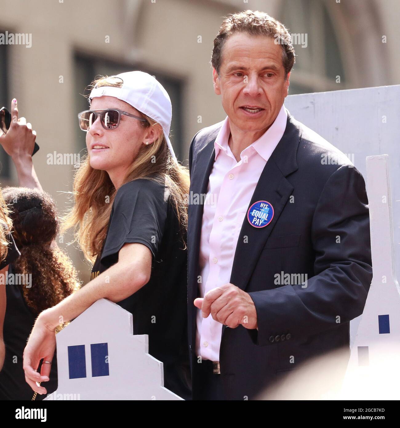 NEW YORK, NY - JULY 10: Tierna Davidson and Andrew Cuomo seen at the U ...