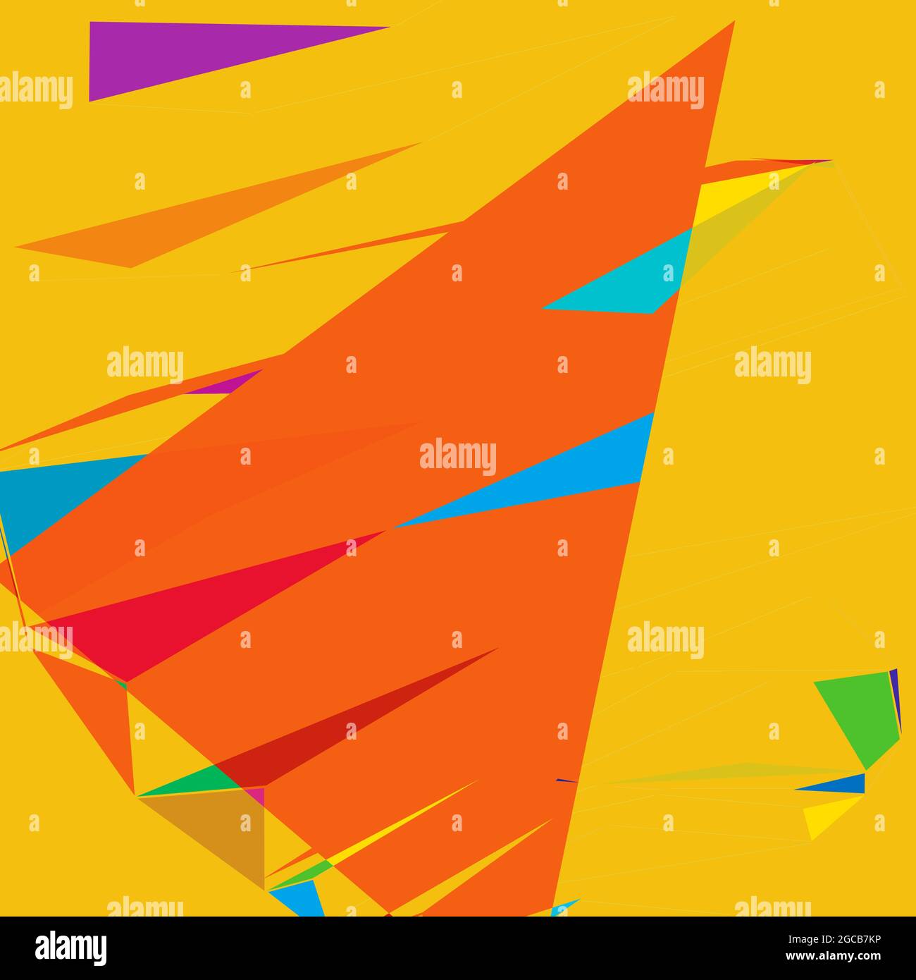 Random geometric abstract art element. Shattered texture – stock vector ...