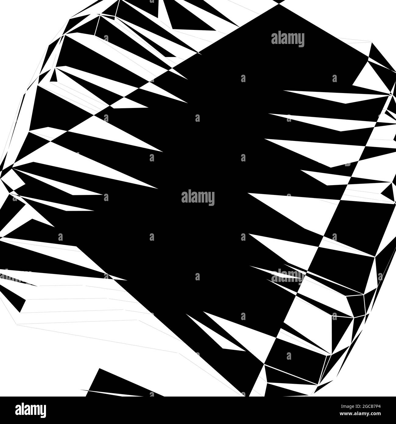 Random geometric abstract art element. Shattered texture – stock vector ...