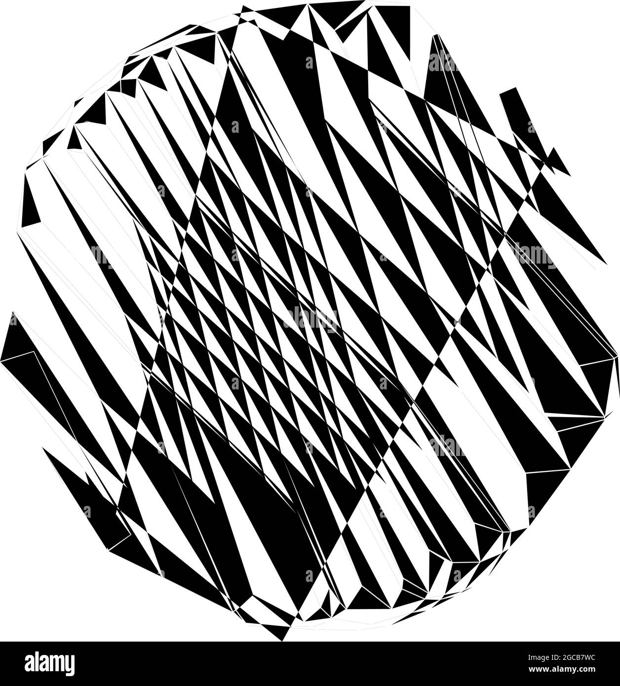 Random geometric abstract art element. Shattered texture – stock vector ...