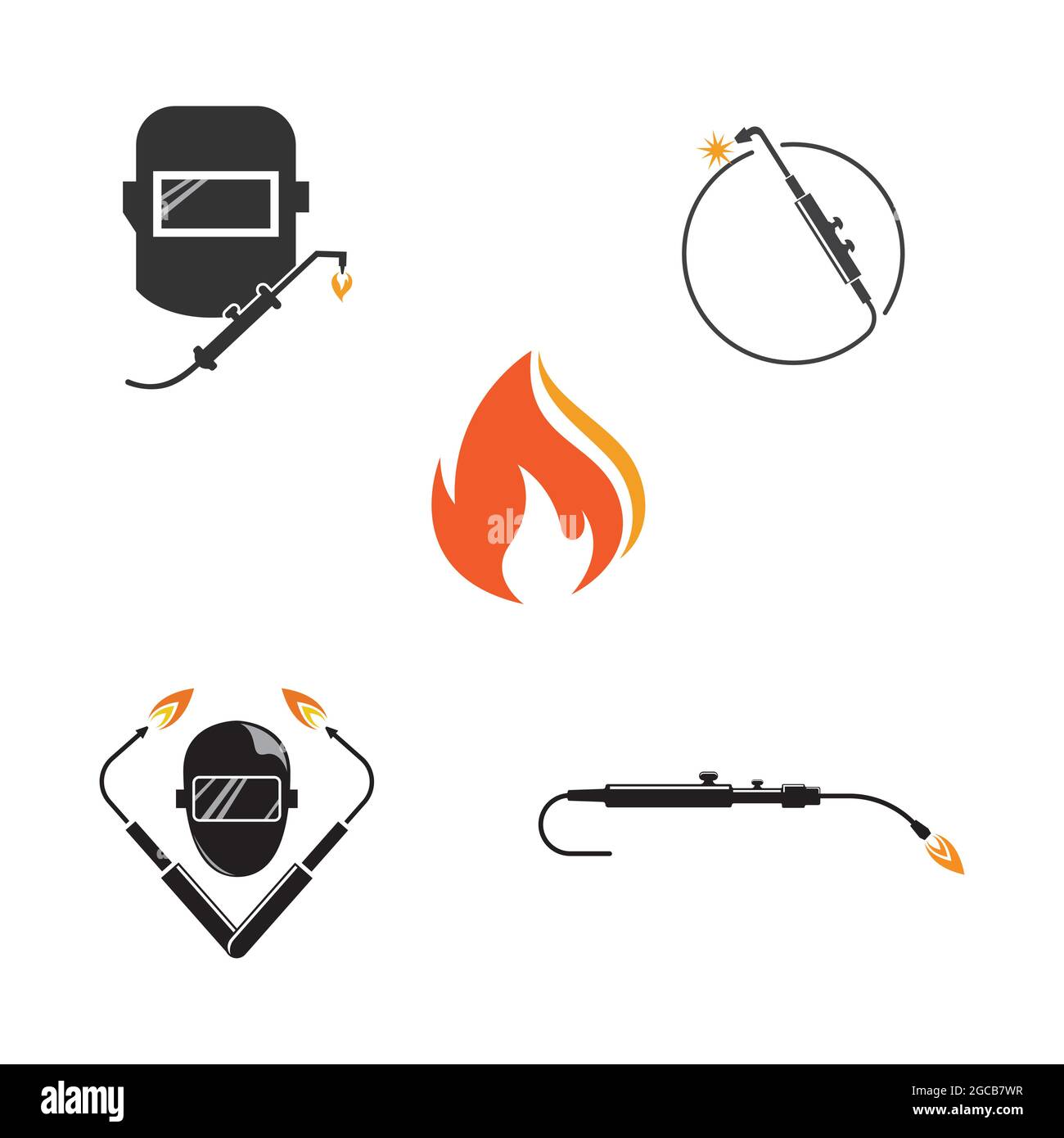 welding Tool Vector icon design illustration Template Stock Vector ...