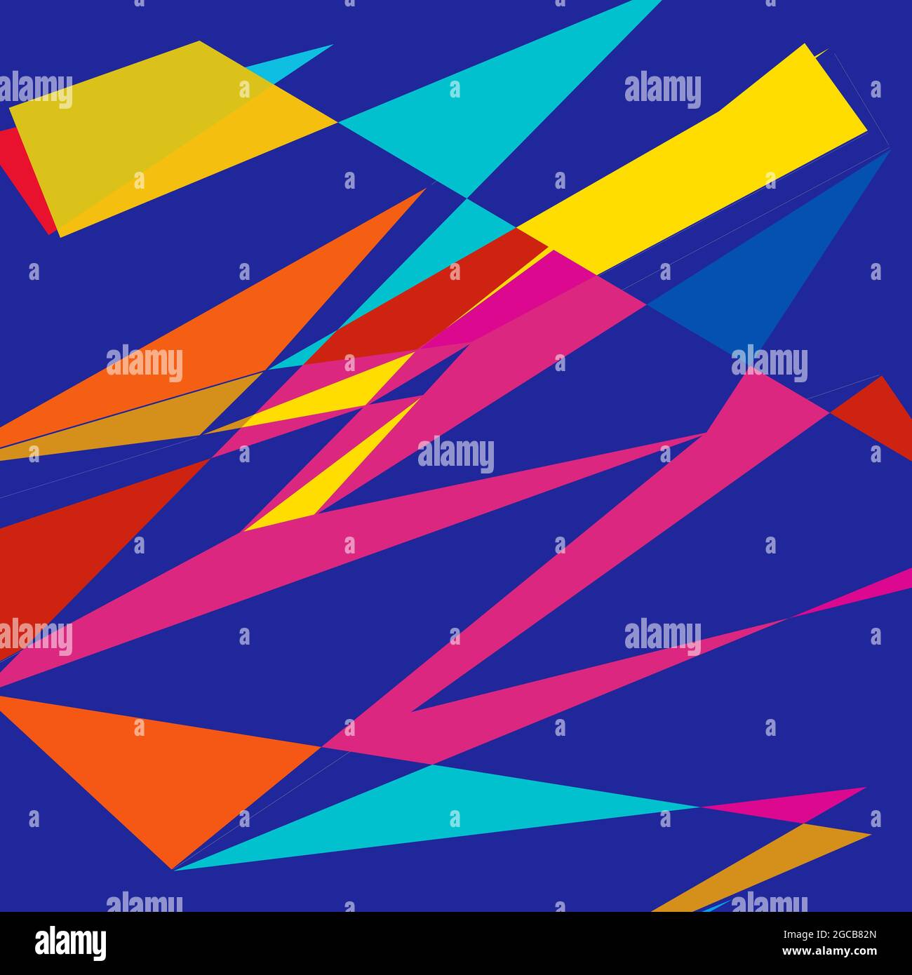 Random geometric abstract art element. Shattered texture – stock vector ...