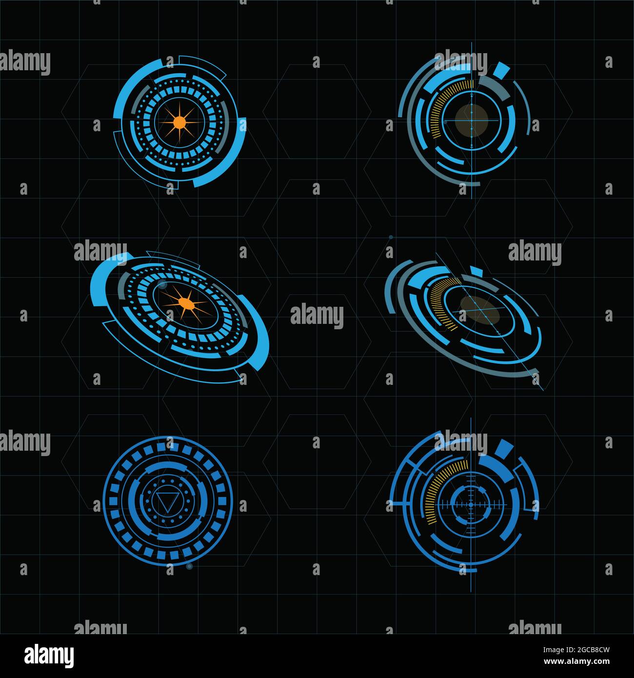 Futuristic user interface illustration design template Stock Vector ...