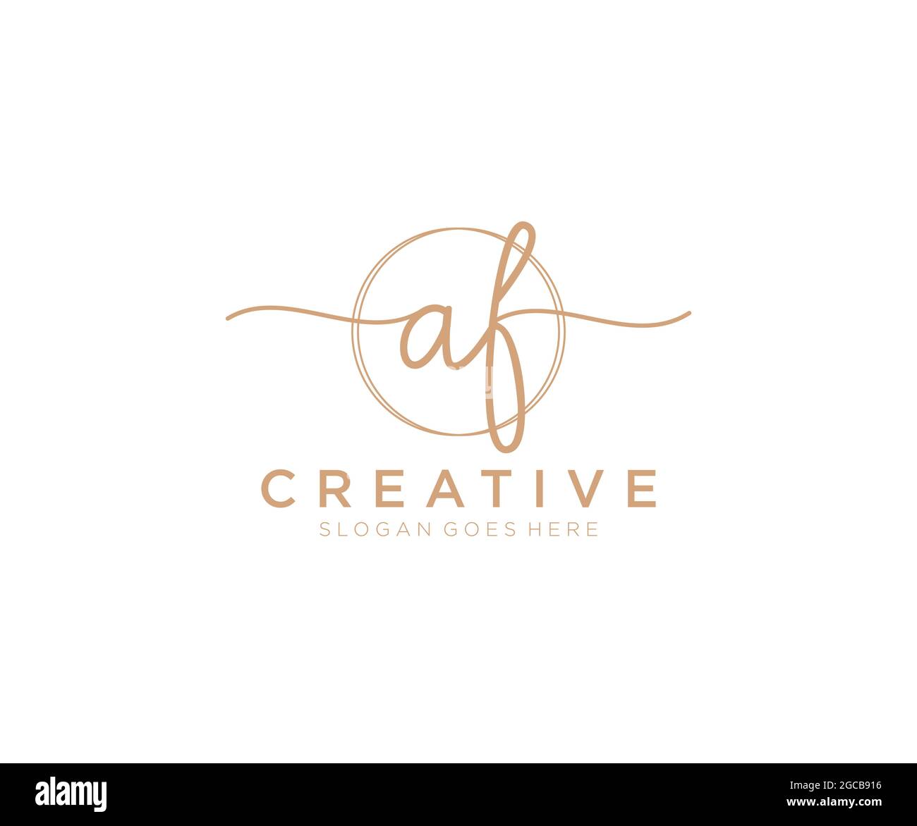 Af initials logo hi-res stock photography and images - Alamy