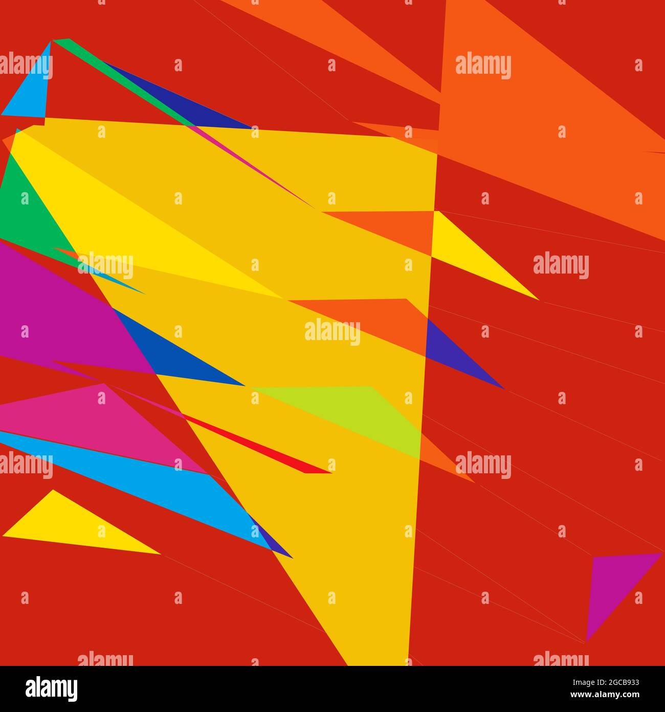 Random geometric abstract art element. Shattered texture – stock vector ...