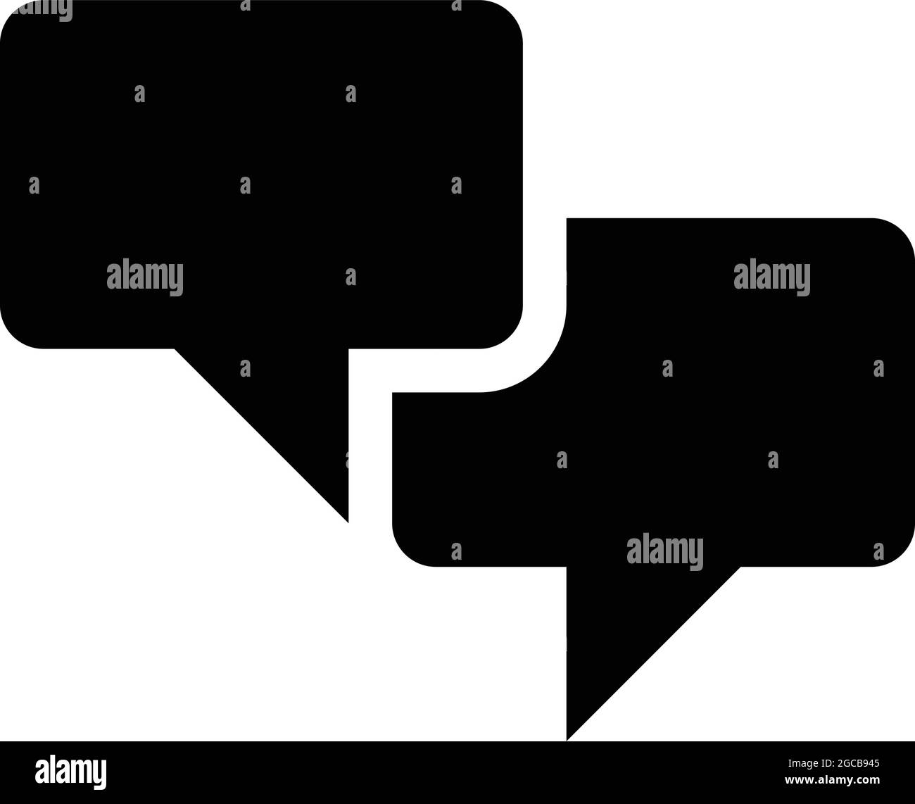 Conversation icon on the white background Stock Vector Image & Art - Alamy