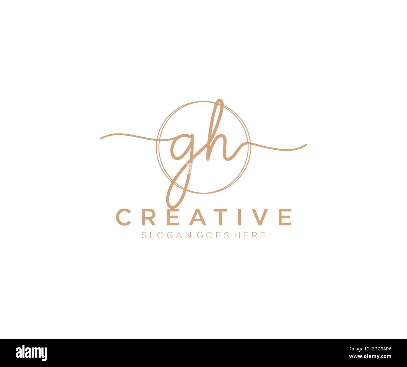 Gh initials logo hi-res stock photography and images - Alamy