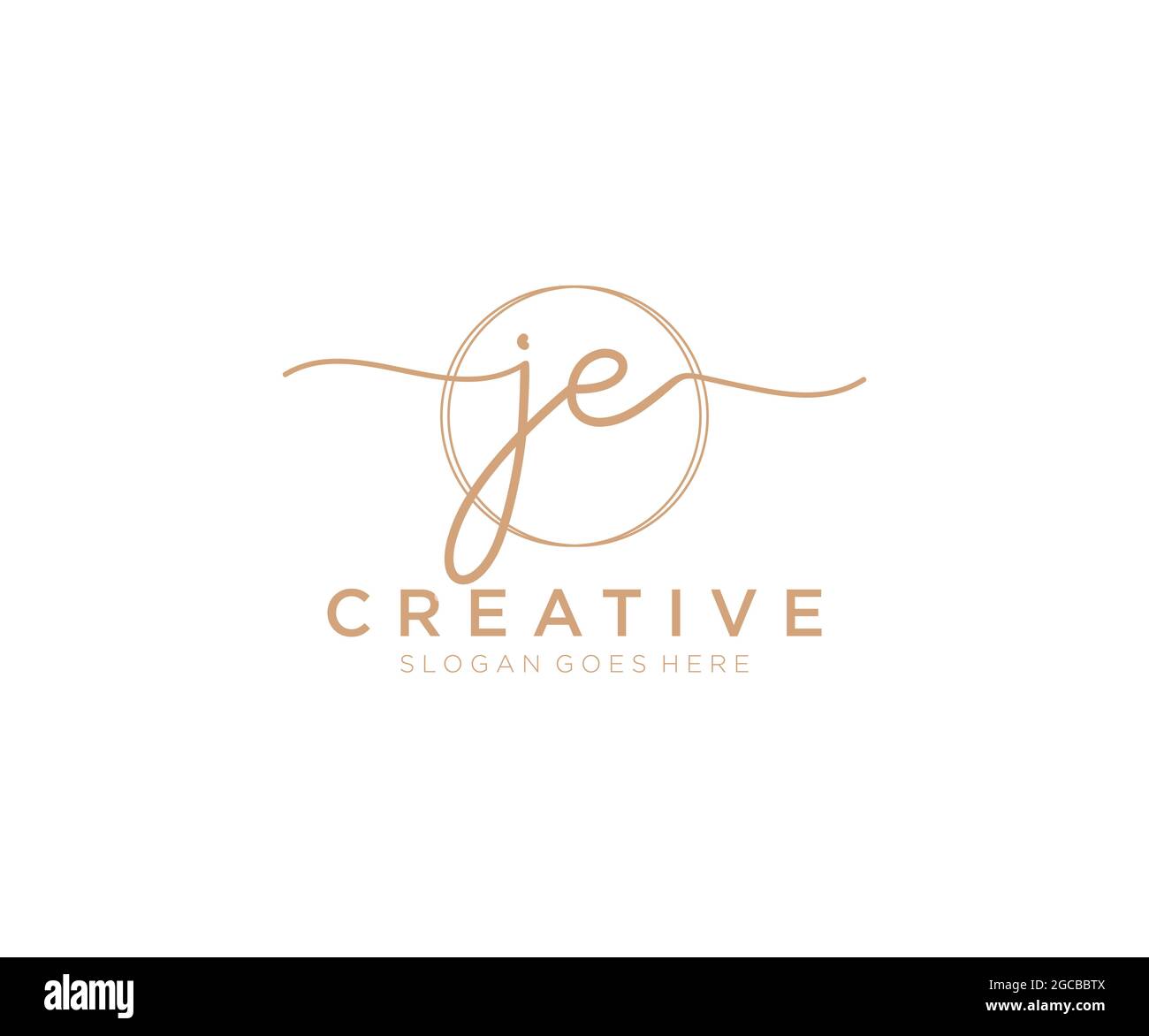 Je initials logo hi-res stock photography and images - Alamy
