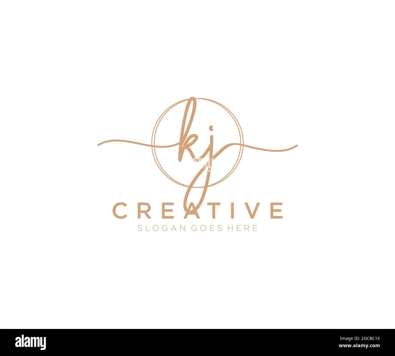 Kj minimal logo hi-res stock photography and images - Alamy