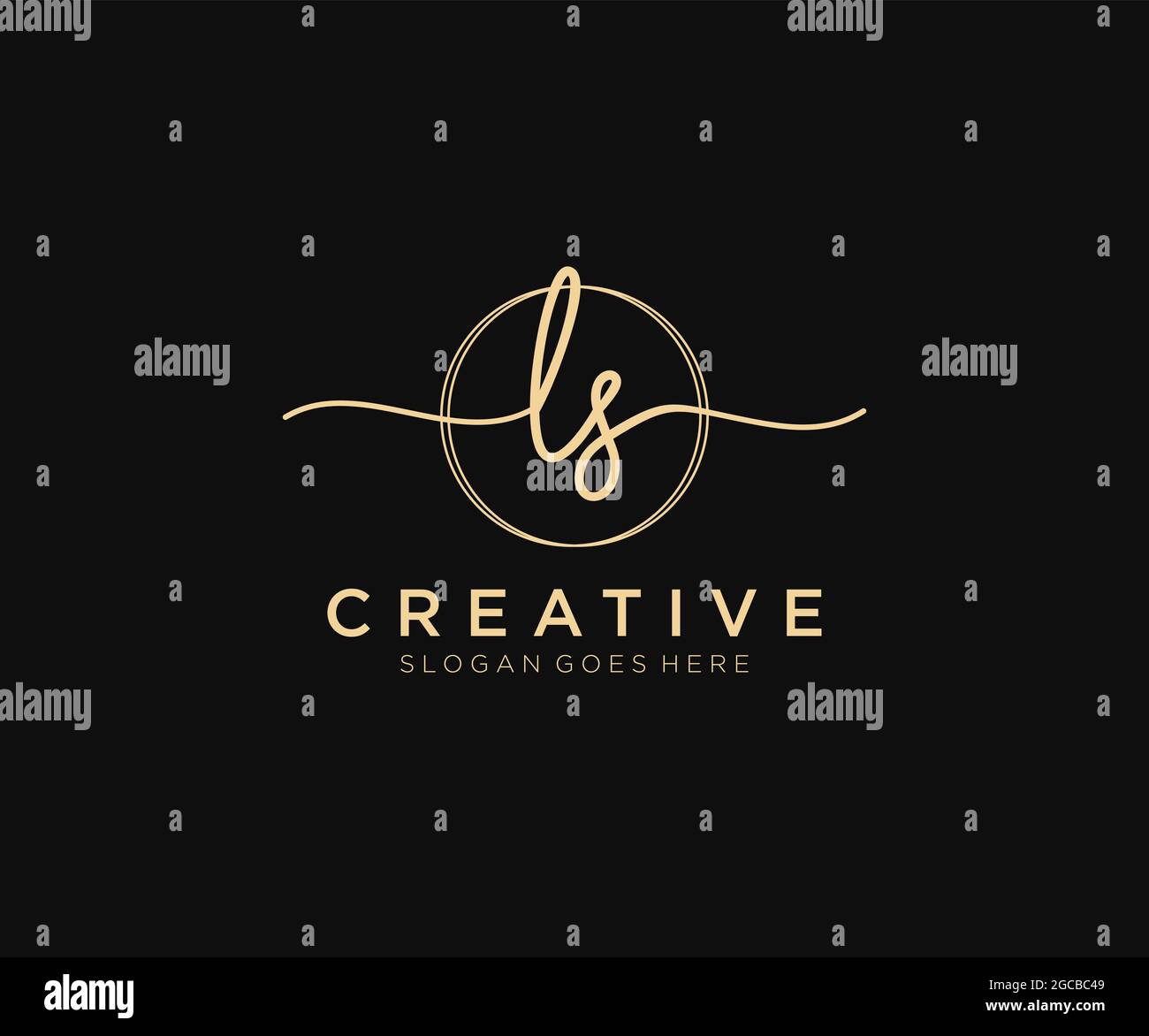 LS Feminine logo beauty monogram and elegant logo design, handwriting ...