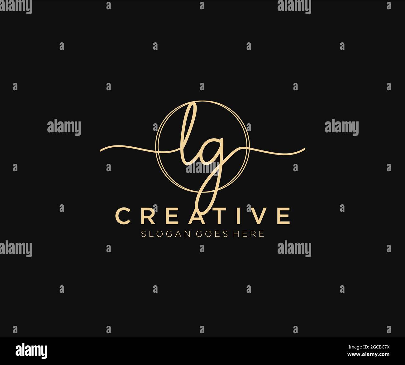 Lg initials logo hi-res stock photography and images - Alamy