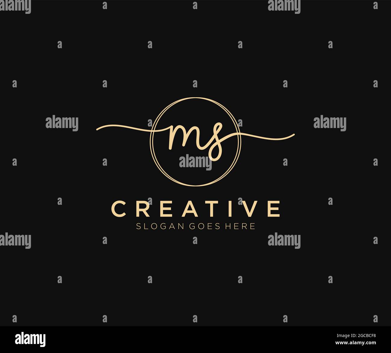 Ms initials logo hi-res stock photography and images - Alamy