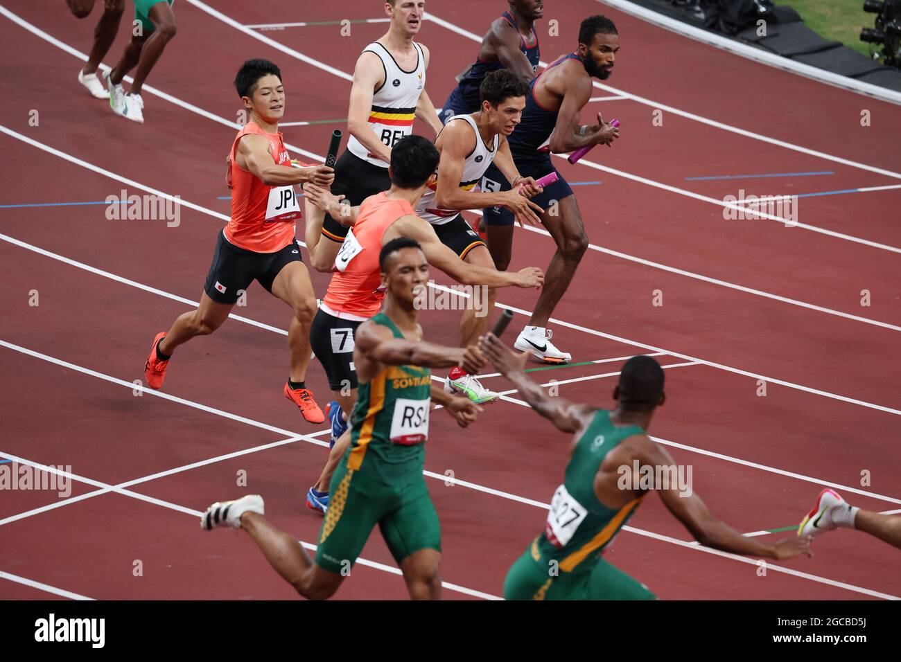 Tokyo, Japan. 6th Aug, 2021. (L-R) Rikuya Ito, Kaito Kawabata (JPN ...