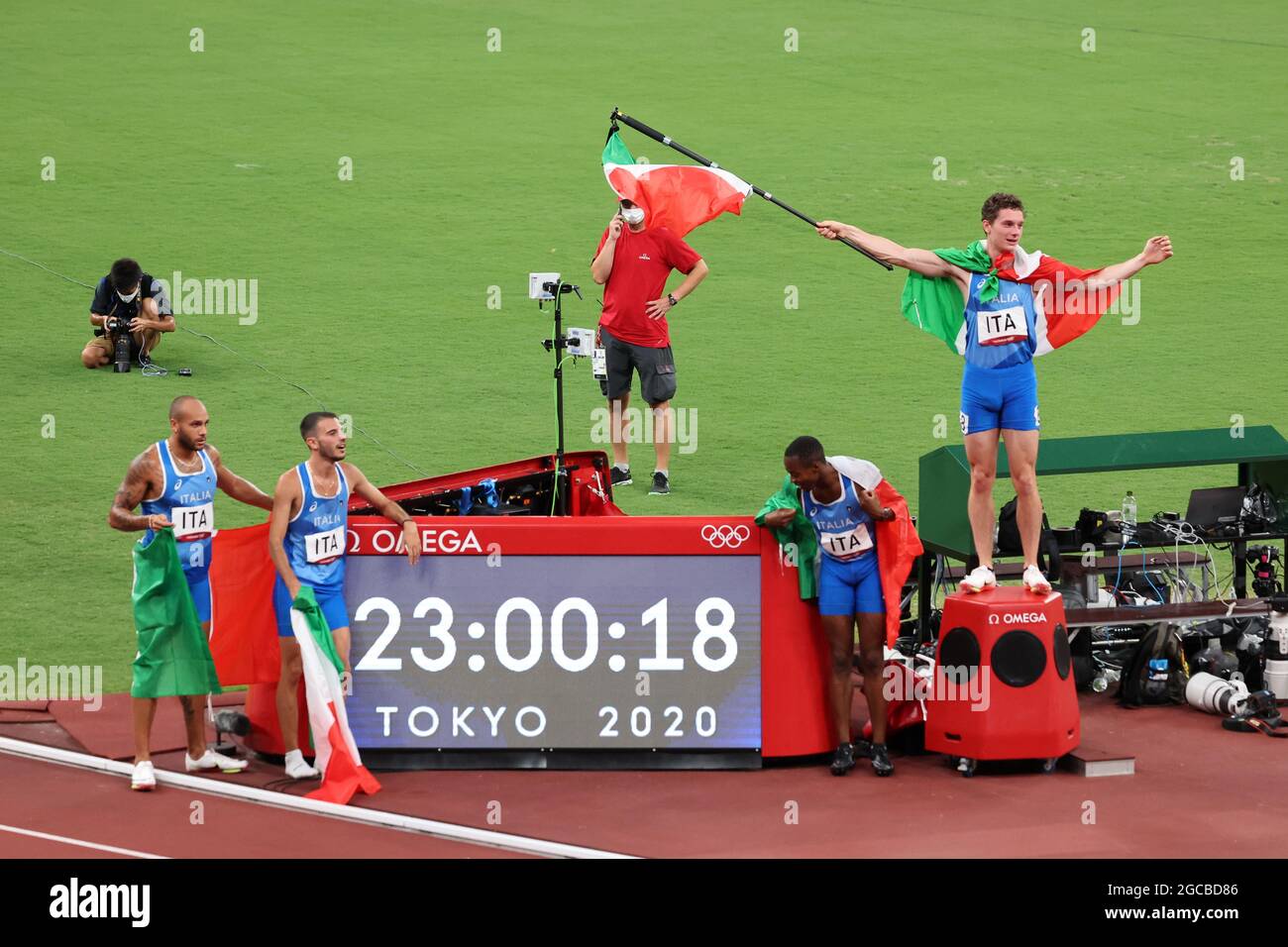Tokyo, Japan. 6th Aug, 2021. Italy tewm group (ITA) Athletics : Runners ...