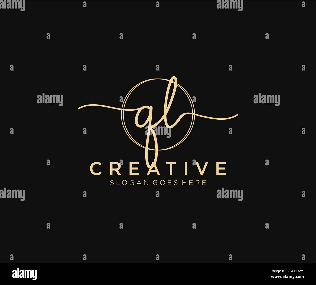 Ql minimal logo hi-res stock photography and images - Alamy