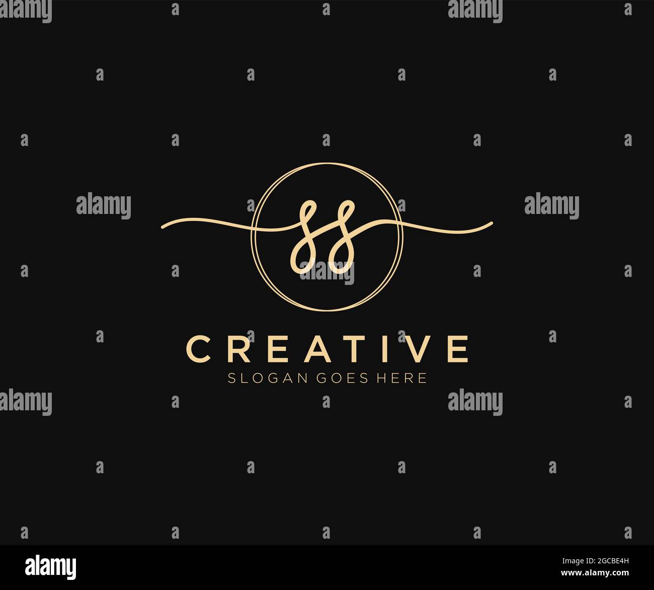 Ss minimal logo hi-res stock photography and images - Alamy