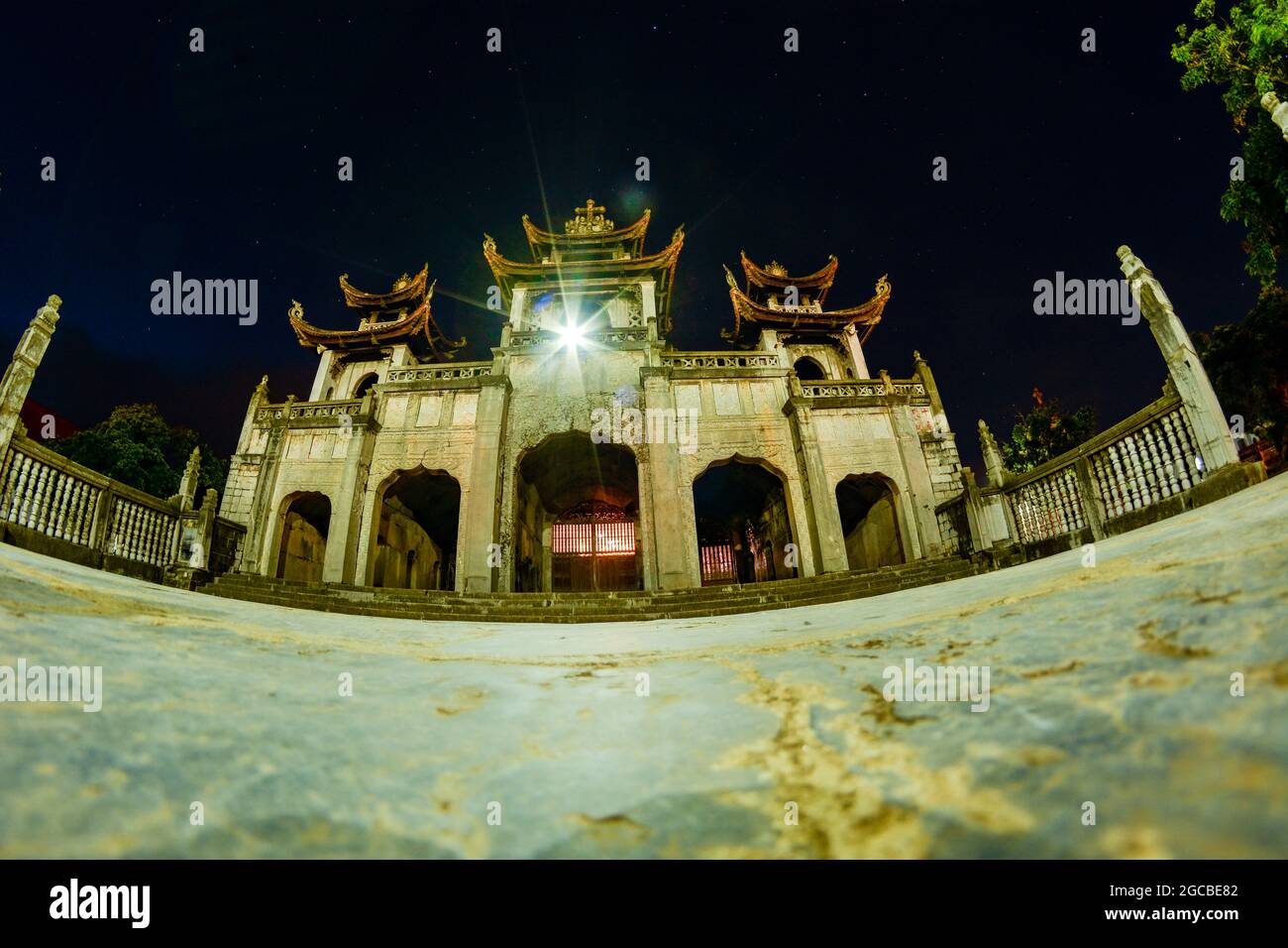 Ancient Phat Diem stone church in Ninh Binh province northern Vietnam ...