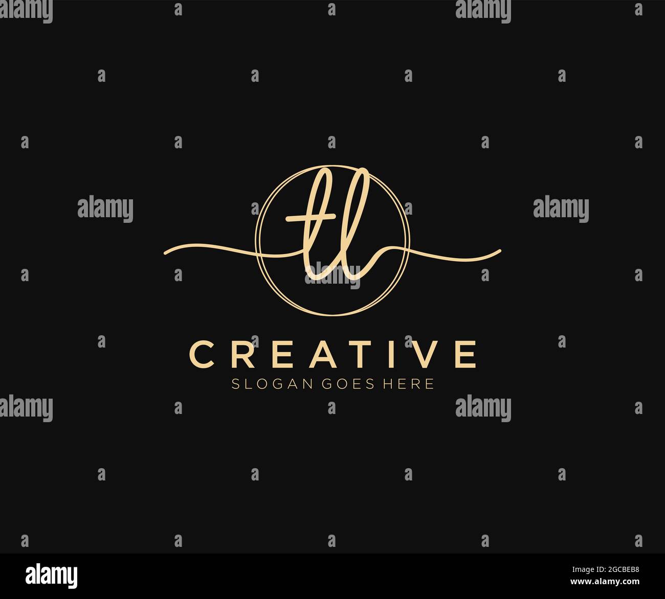Tl signature Stock Vector Images - Alamy
