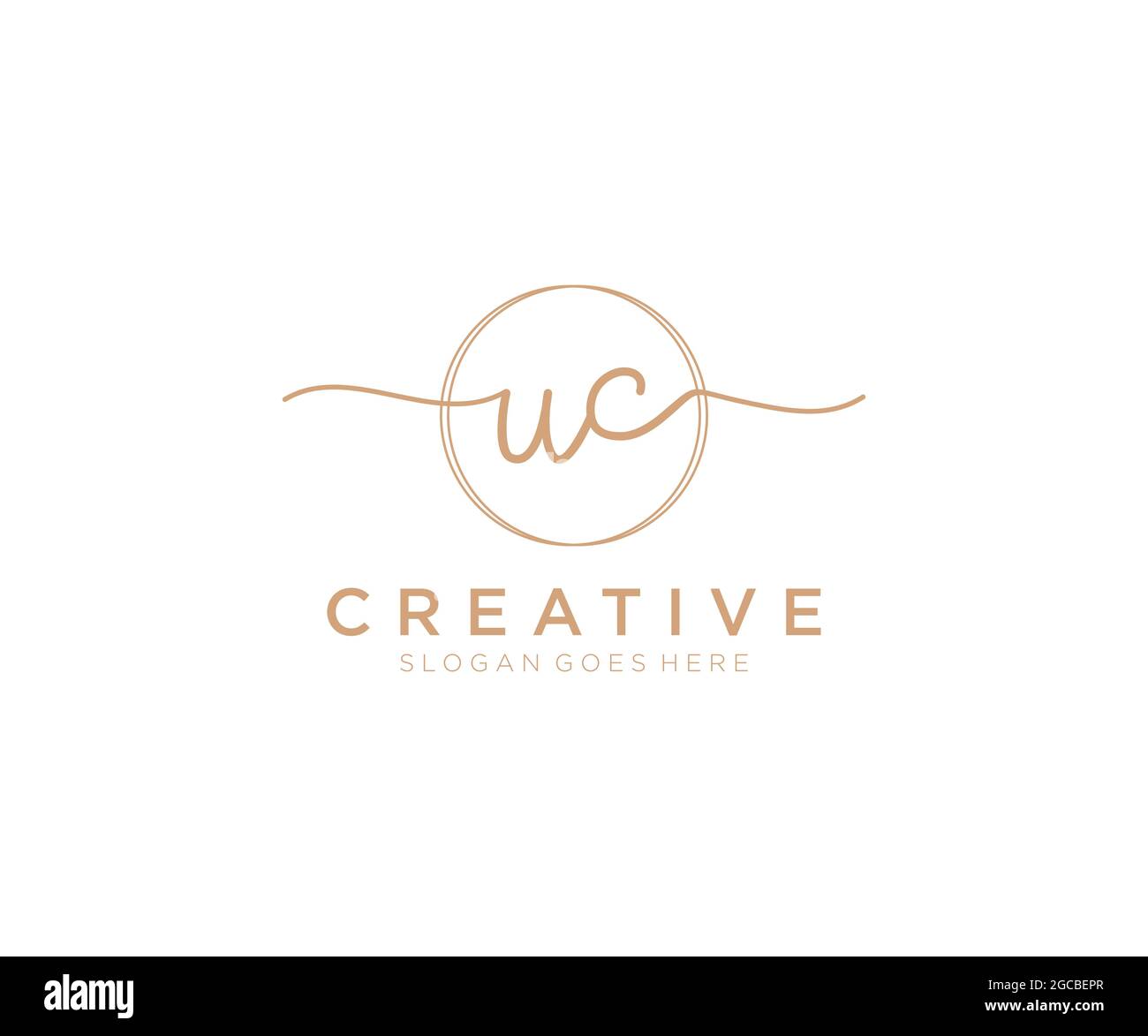 Uc minimal logo design Cut Out Stock Images & Pictures - Alamy